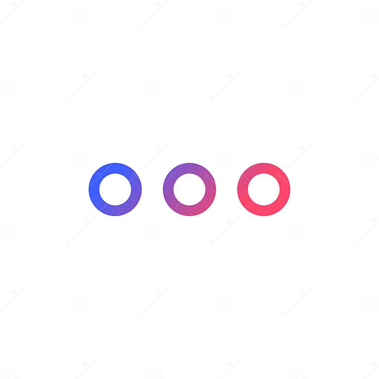 Ellipsis Pixel Perfect Gradient Linear Ui Icon Stock Vector - Illustration of point, contour ...