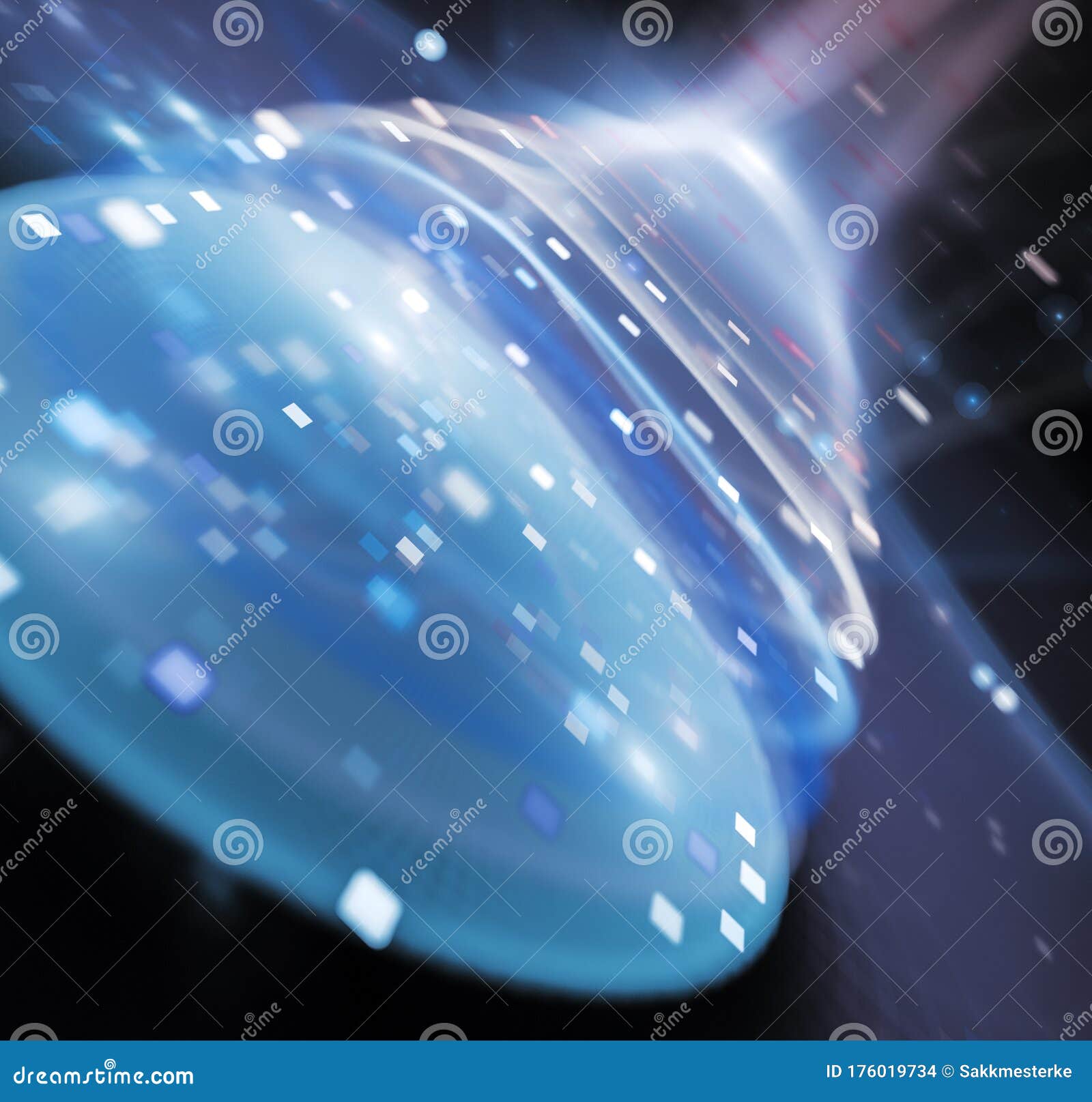 Elliptic Solids with Particles Abstract Background Stock Illustration ...
