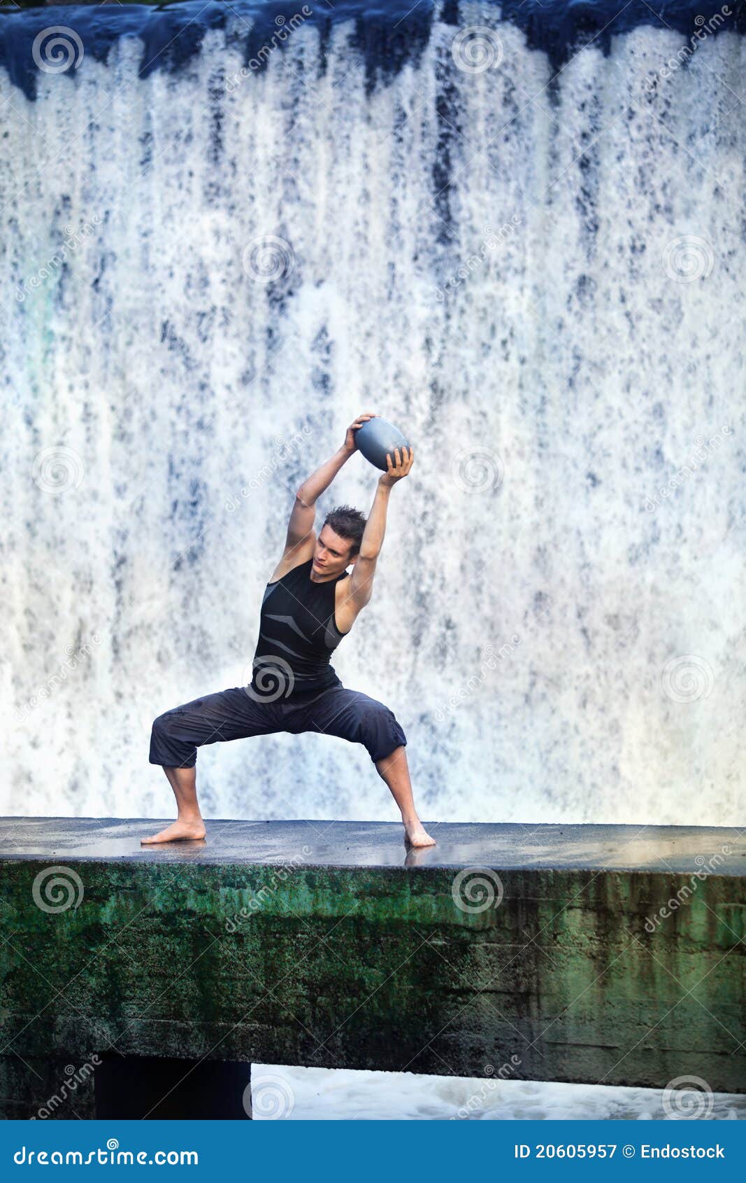 Elliptical Ball Training in Nature Stock Image - Image of balance ...