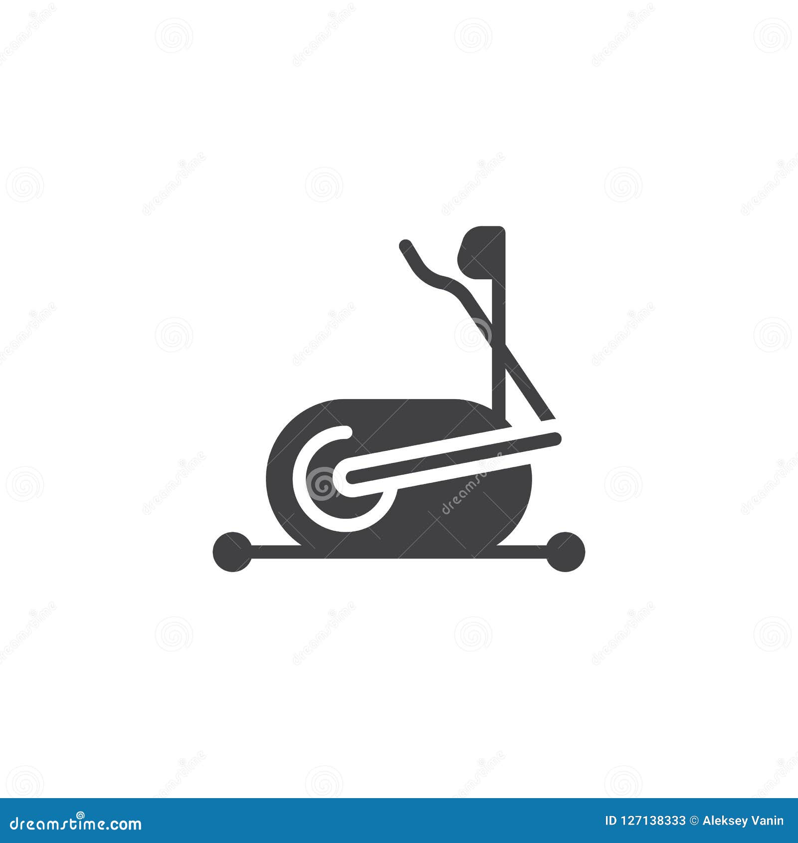 Elliptical Machine Gym Vector Icon Stock Vector - Illustration of icon ...