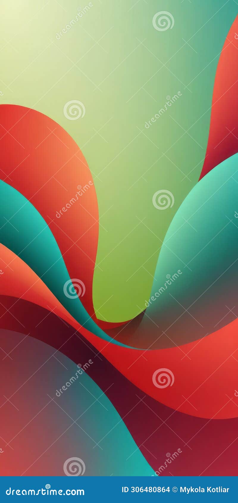 Elliptical Shapes in Red and Green Stock Photo - Image of elliptical ...
