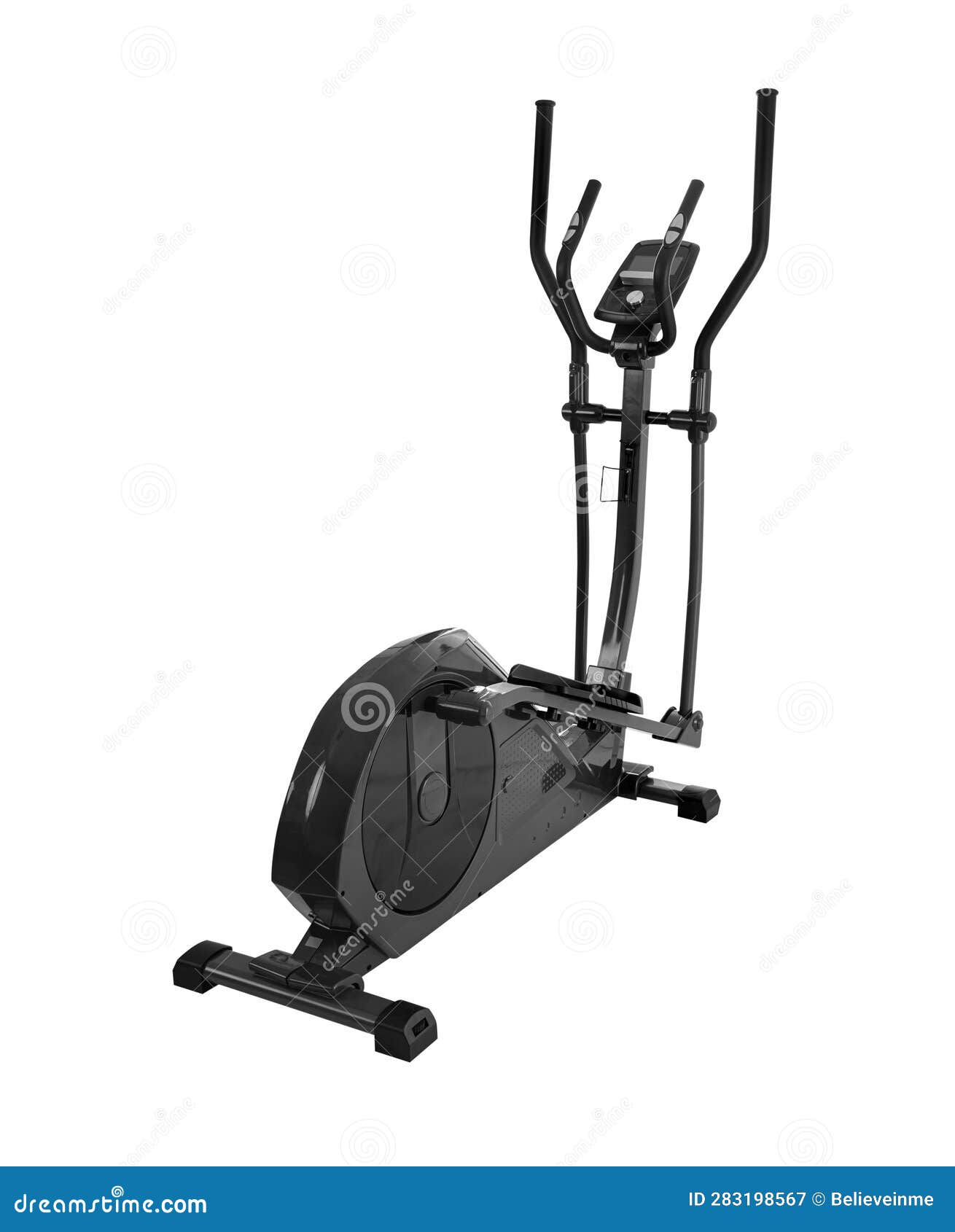 Elliptical Trainer Isolated on White Background Stock Image - Image of ...