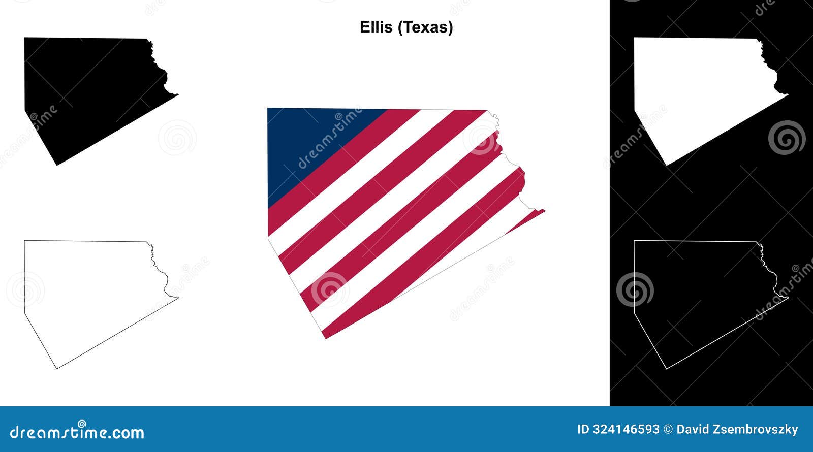 Ellis outline map stock illustration. Illustration of county - 324146593