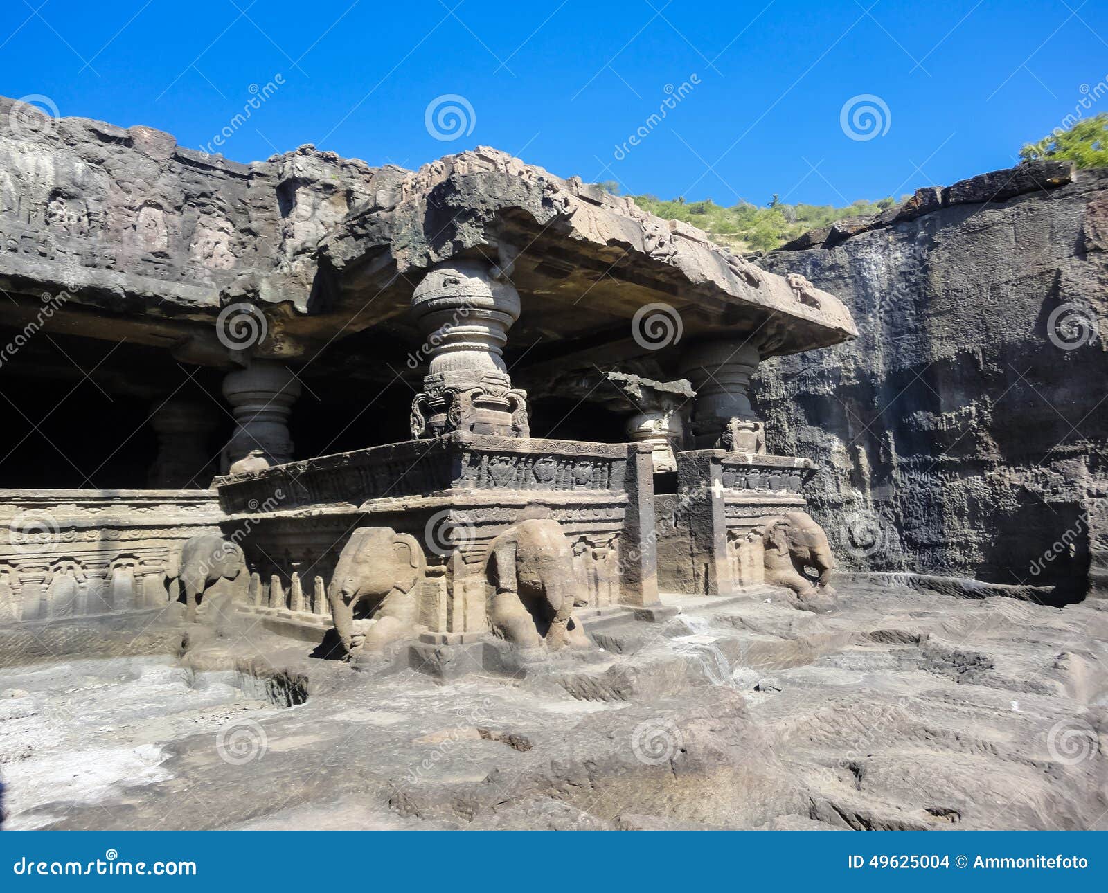 Ellora Caves in India stock photo. Image of carving, religious - 49625004