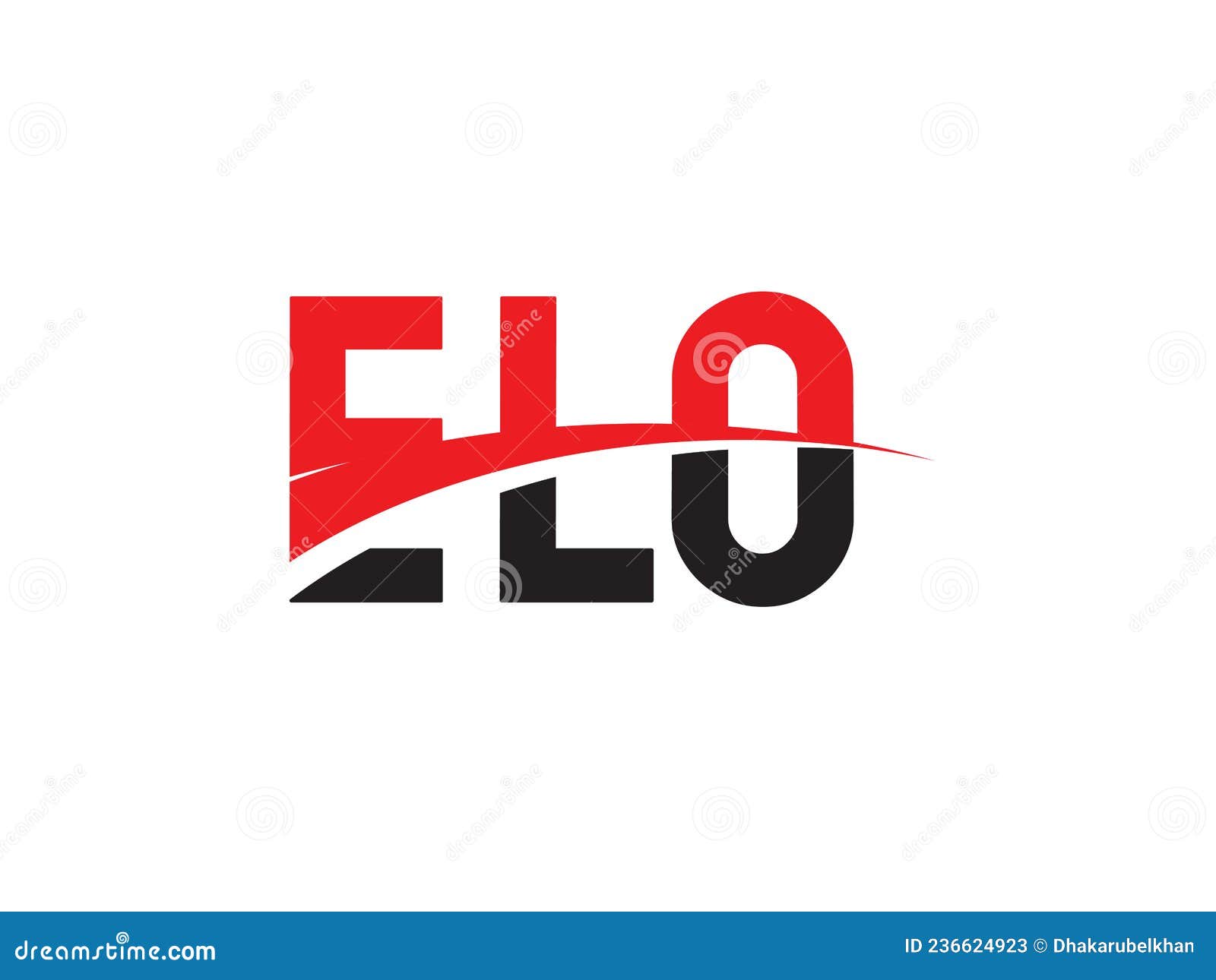 ELO Letter Initial Logo Design Vector Illustration Stock Vector ...