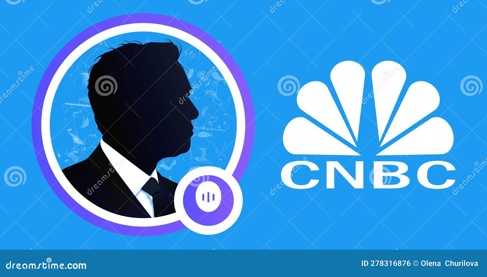 Elon Musk Profile and CNBC Logo. Elon Musk Was Interviewed by CNBC Host ... Elon Musk Profile and CNBC Logo. Elon Musk Was Interviewed by CNBC Host ...