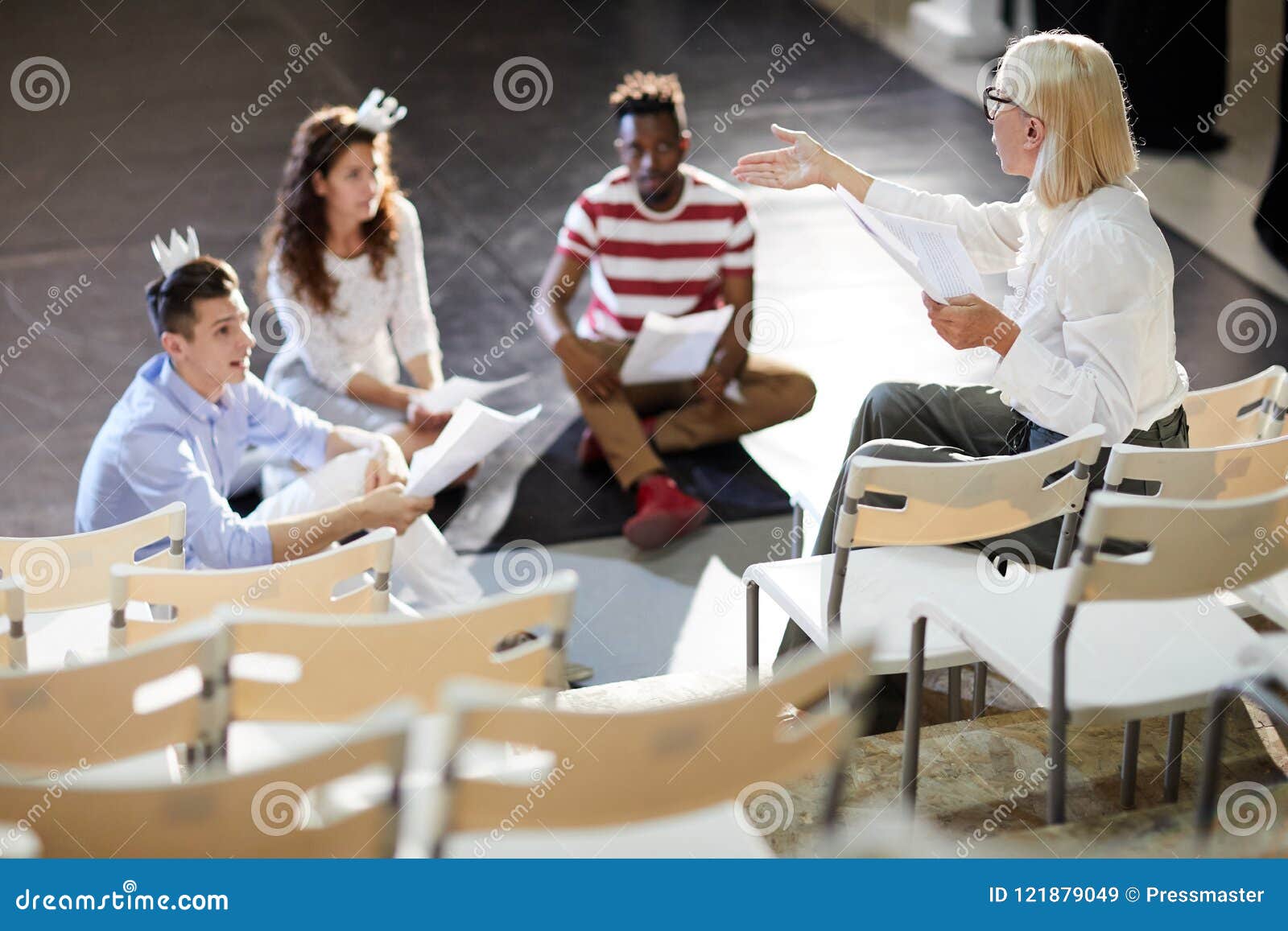 Eloquence training stock image. Image of businessman - 121879049