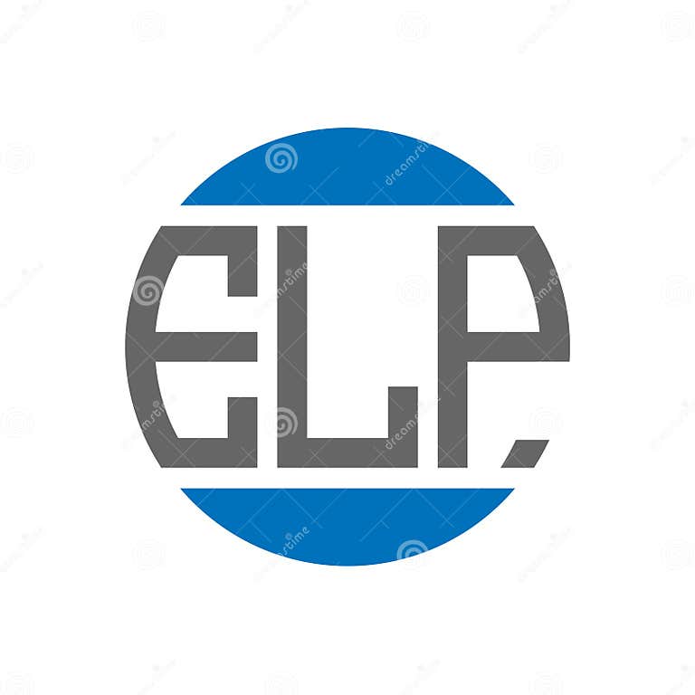 ELP Letter Logo Design on White Background. ELP Creative Initials ...