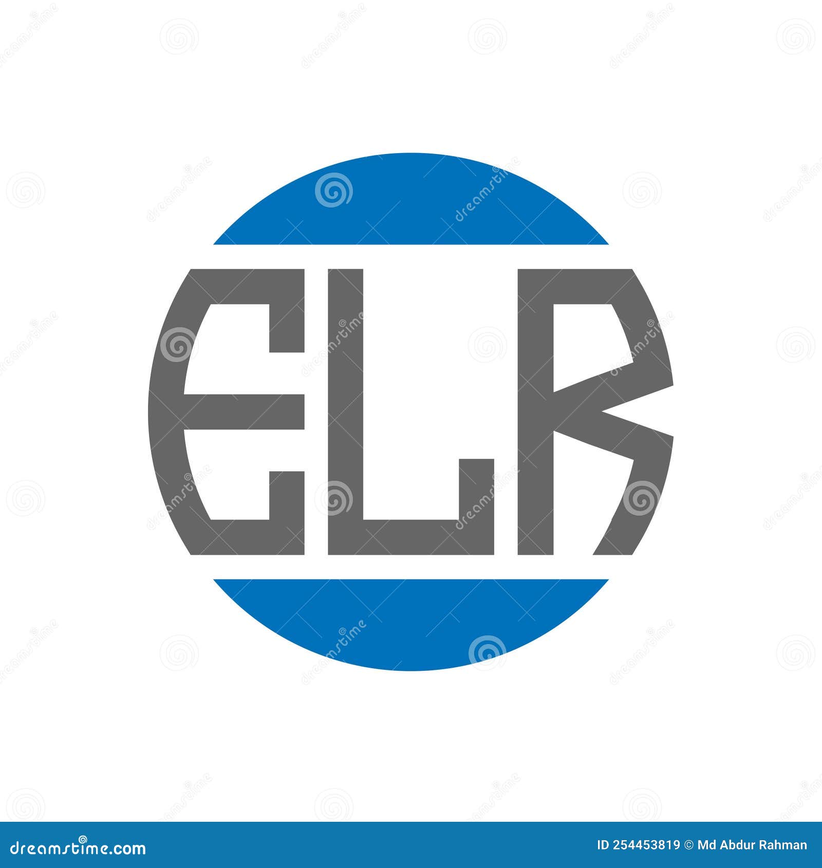 ELR Letter Logo Design on White Background. ELR Creative Initials ...
