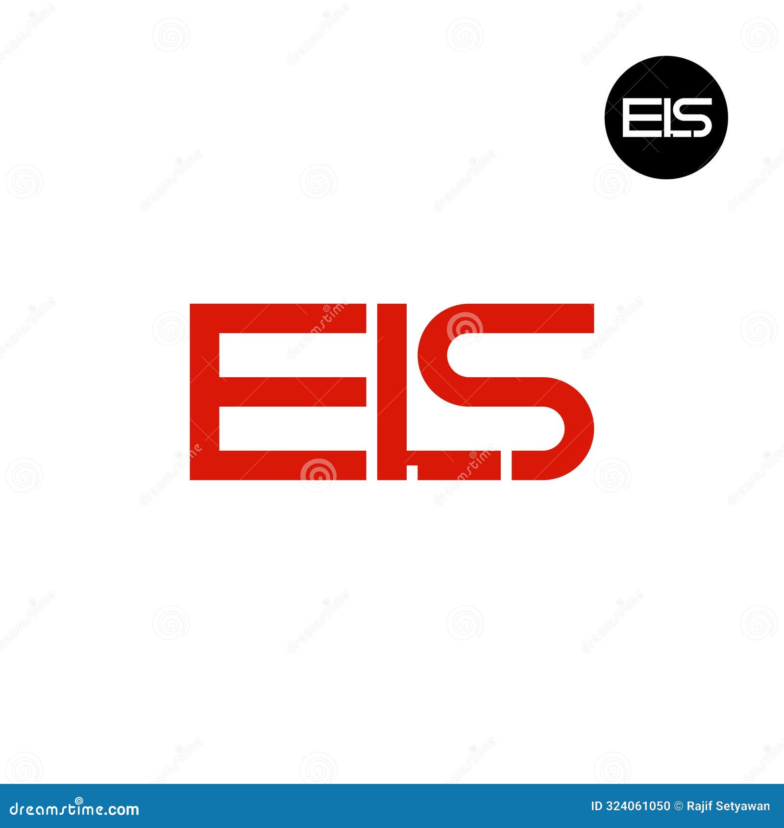 ELS Logo Letter Monogram Design Stock Vector - Illustration of letters ...