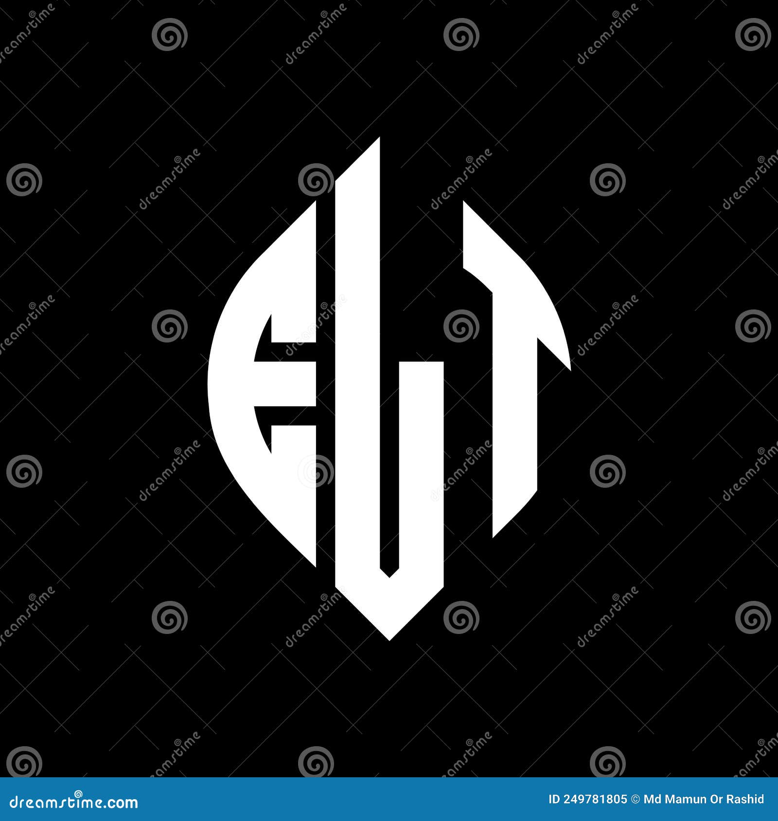 ELT Circle Letter Logo Design with Circle and Ellipse Shape. ELT ...