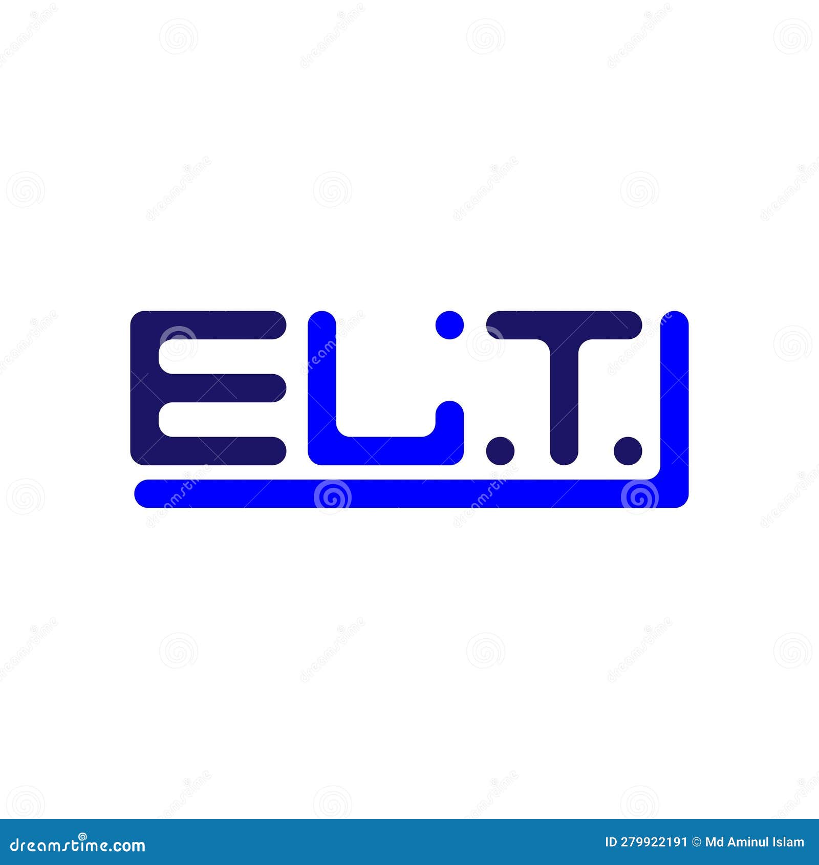 ELT Letter Logo Creative Design With Vector Graphic, ELT ...