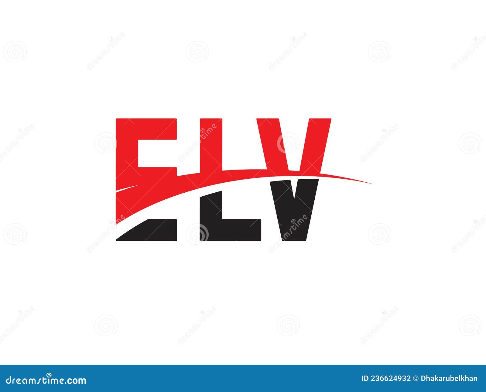 ELV Letter Initial Logo Design Vector Illustration Stock Vector ...