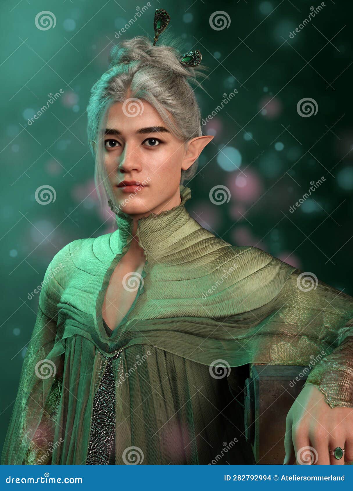 Elven Prince, 3d Computer Graphics Stock Illustration - Illustration of ...