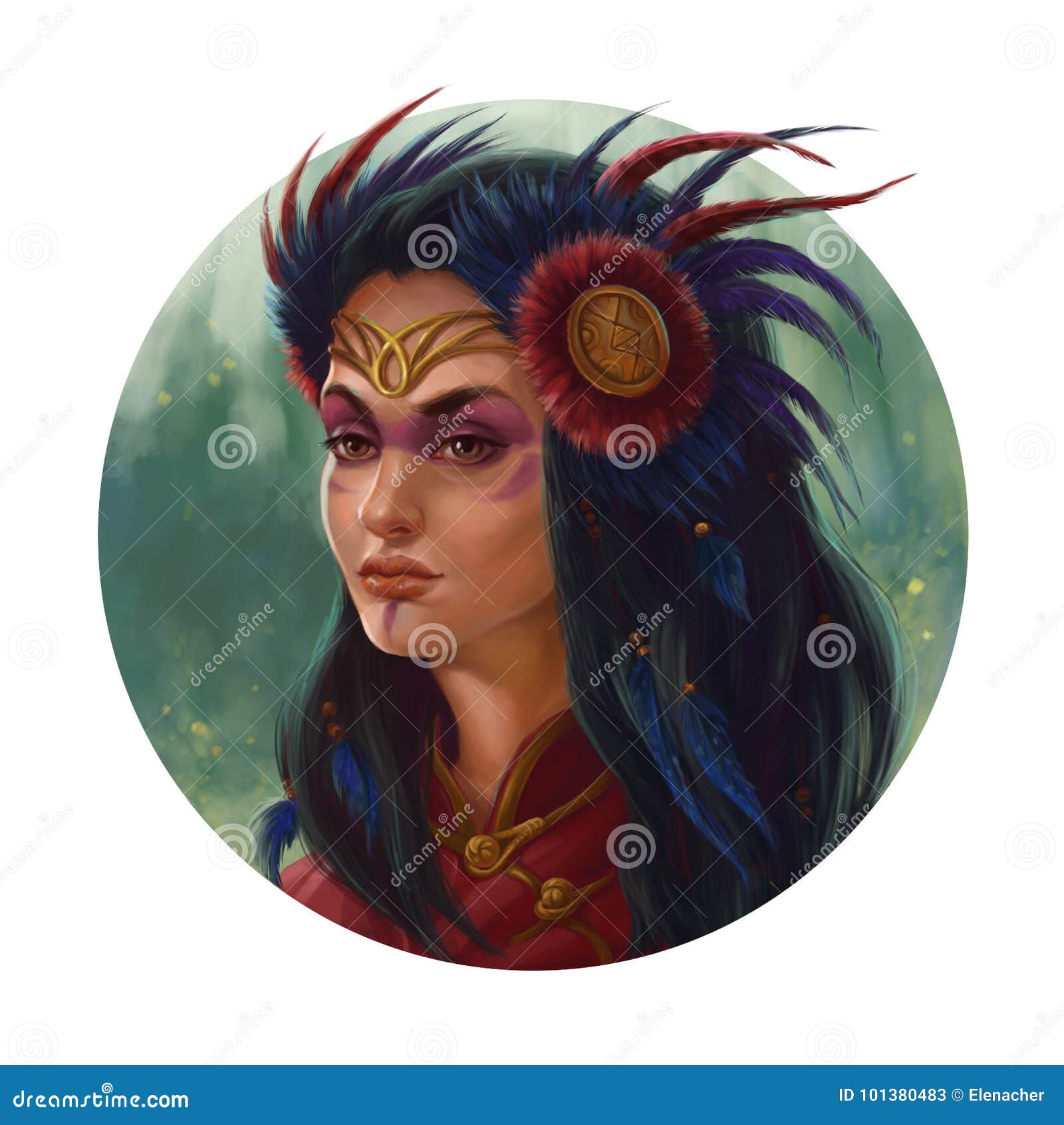 Elven Princess In A Cave Royalty-Free Stock Photography | CartoonDealer ...