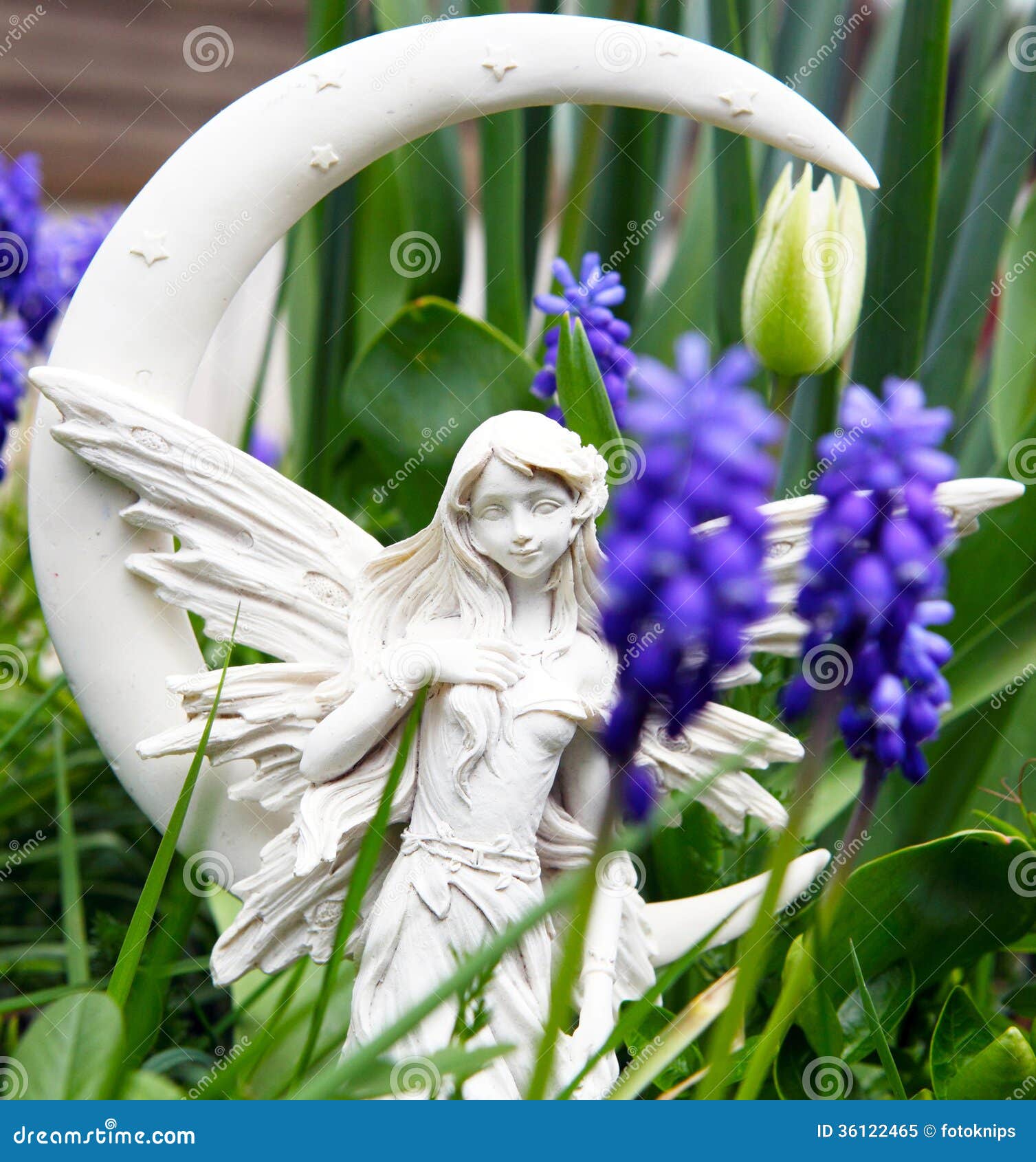 Elves Misty Angel in Spring Stock Image - Image of cemetery ...