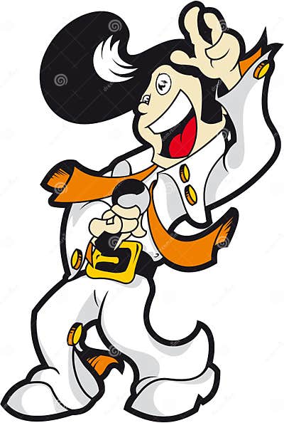 Elvis cartoon stock vector. Illustration of electric - 13619225