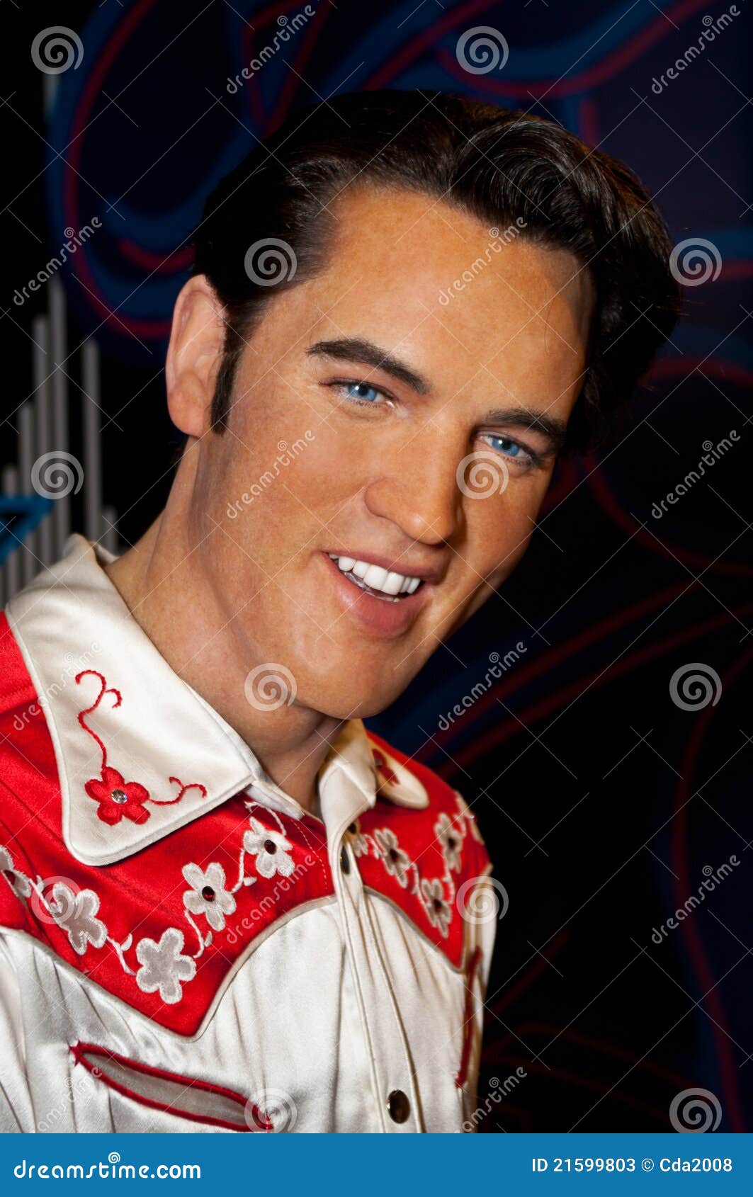 Elvis Presley Wax Figure editorial stock photo. Image of legend - 21599803