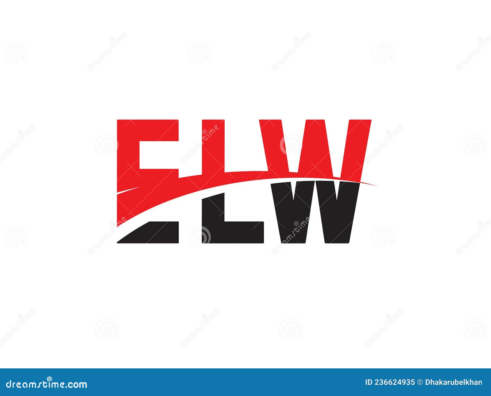 ELW Letter Initial Logo Design Vector Illustration Stock Vector ...