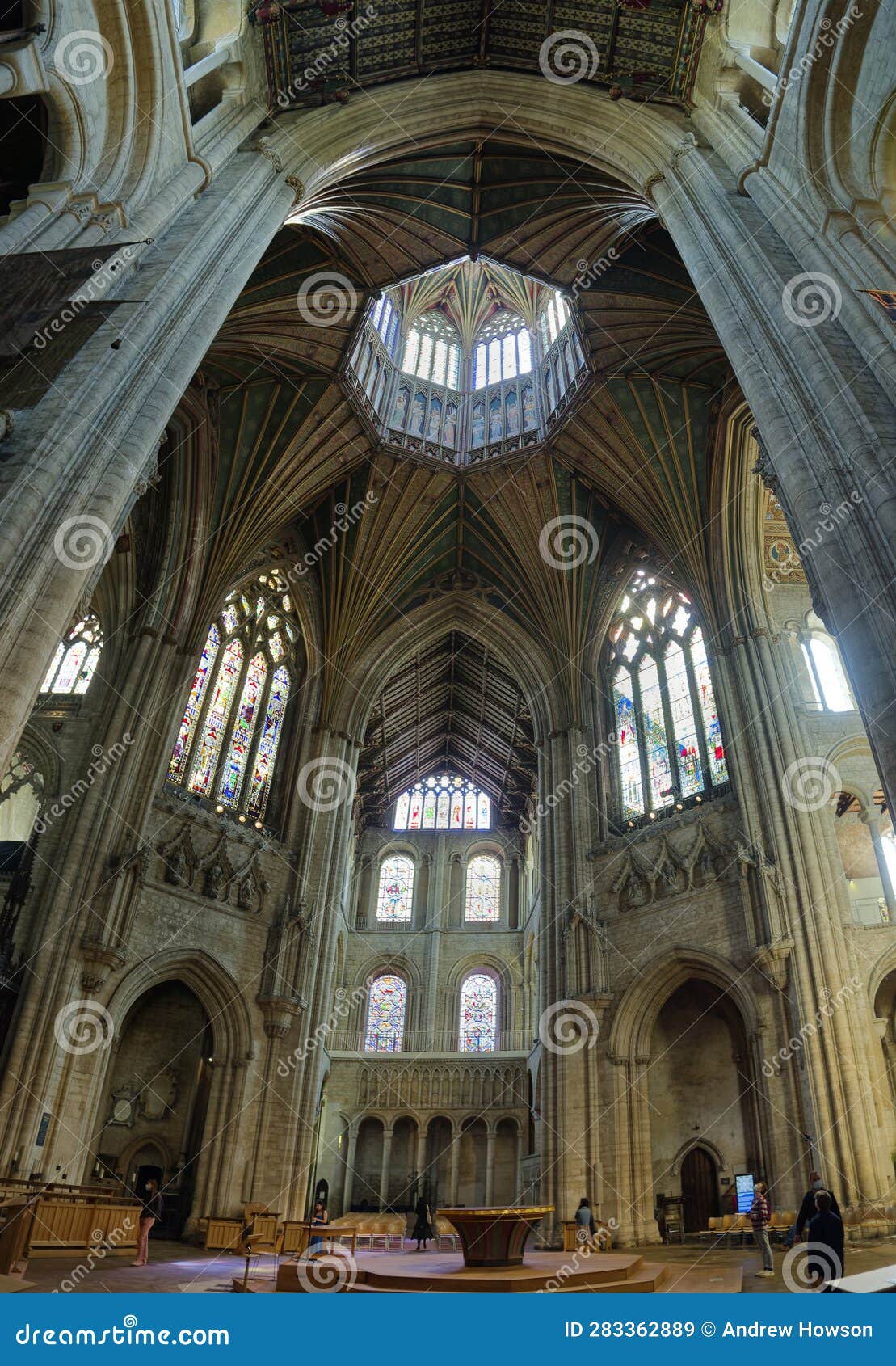 Ely Cathedral Octagon Tower Editorial Stock Image - Image of solemnity ...