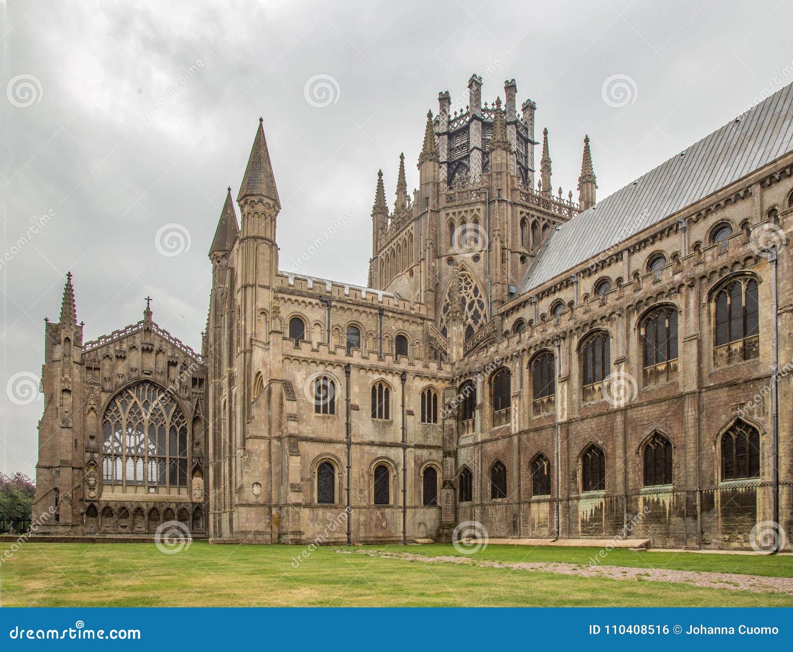 Ely Cathedral, side view stock photo. Image of medieval - 110408516
