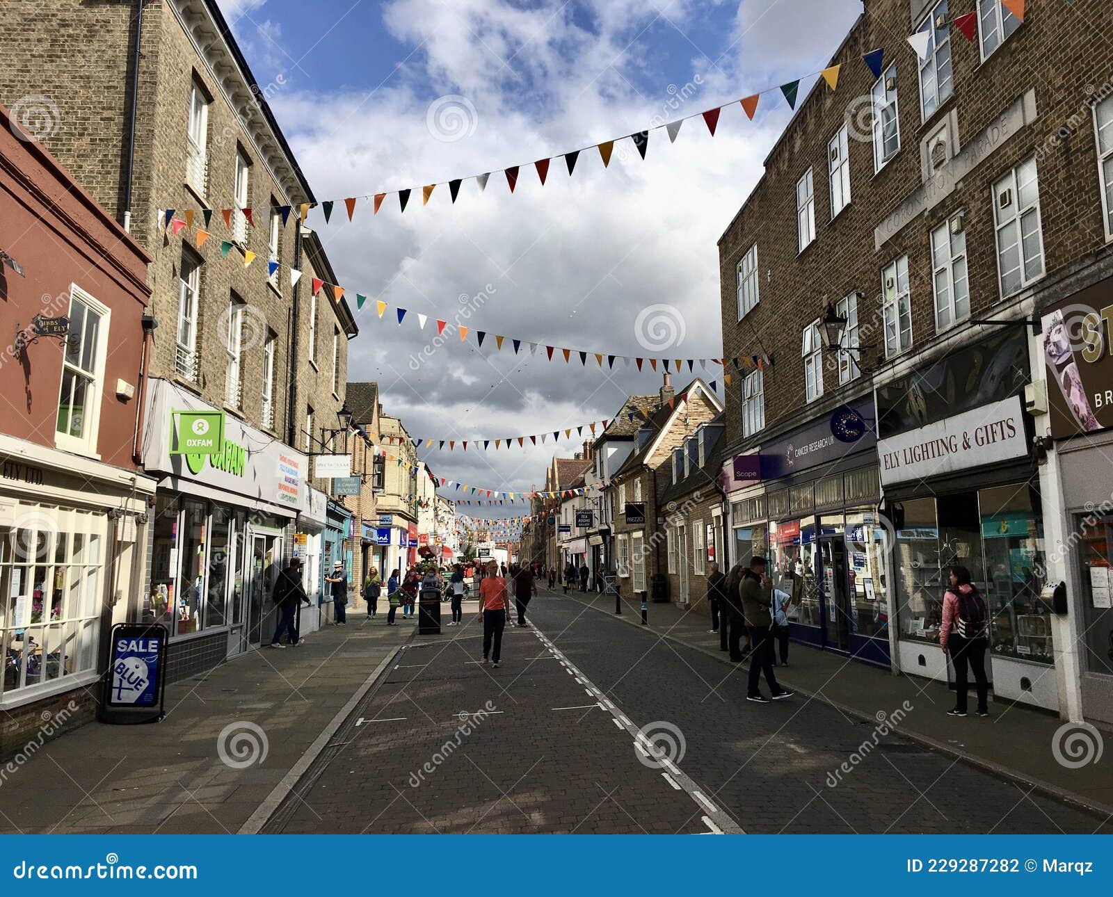 Ely High Street, UK editorial photography. Image of ancient - 229287282