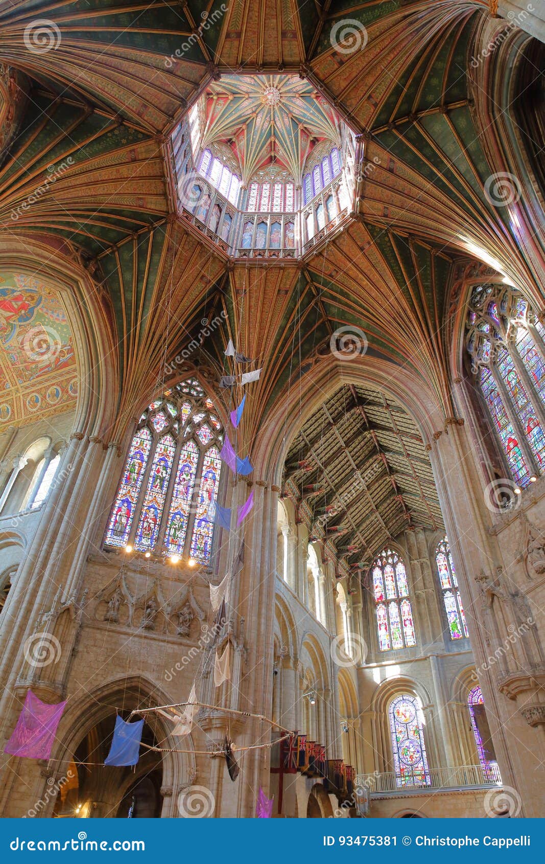ELY, UK - MAY 26, 2017: the Interior of the Cathedral - the Octagon ...