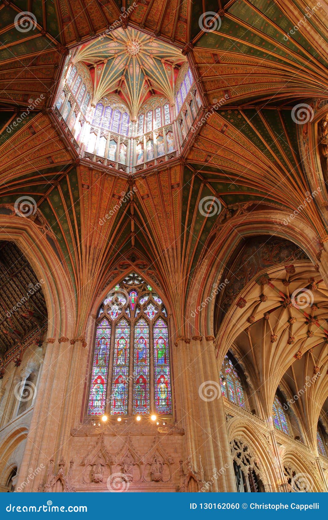 The Interior of the Cathedral - the Octagon Ceiling Lantern Editorial ...
