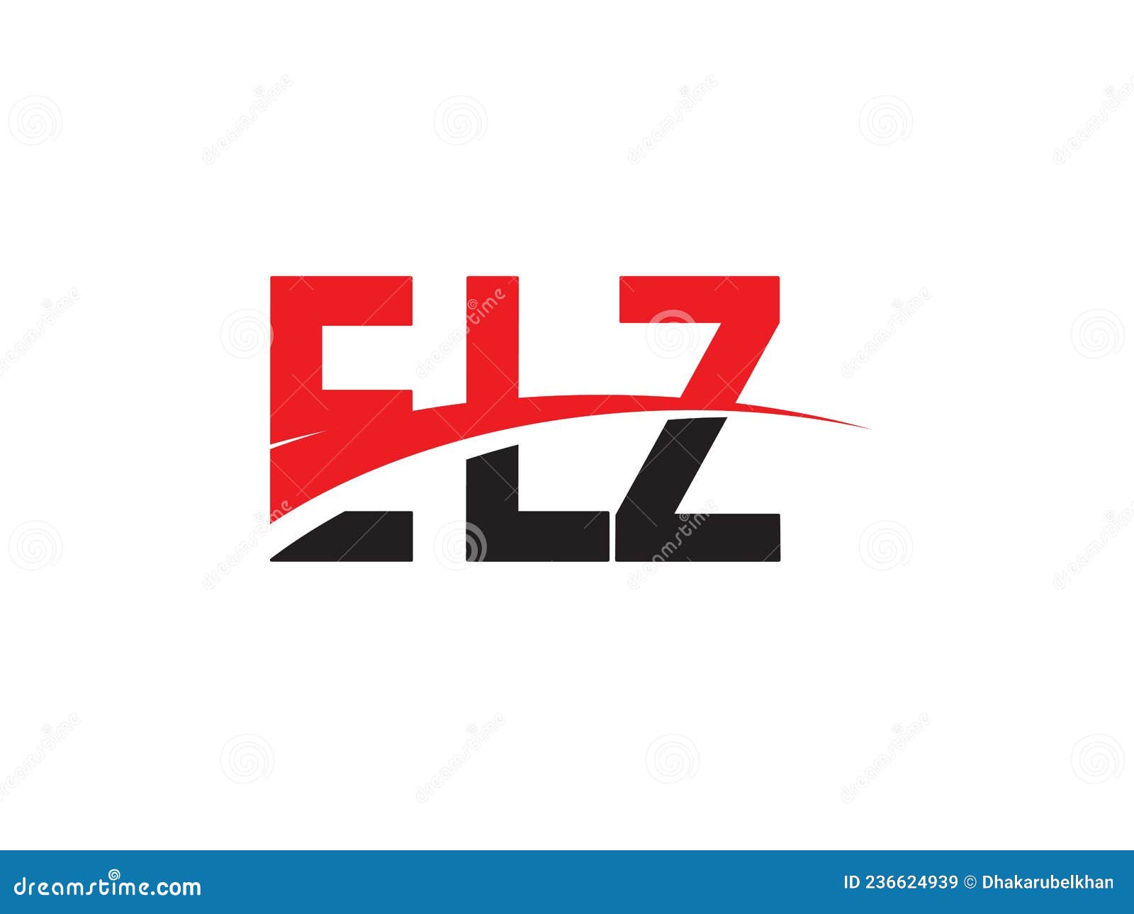 ELZ Letter Initial Logo Design Vector Illustration Stock Vector ...