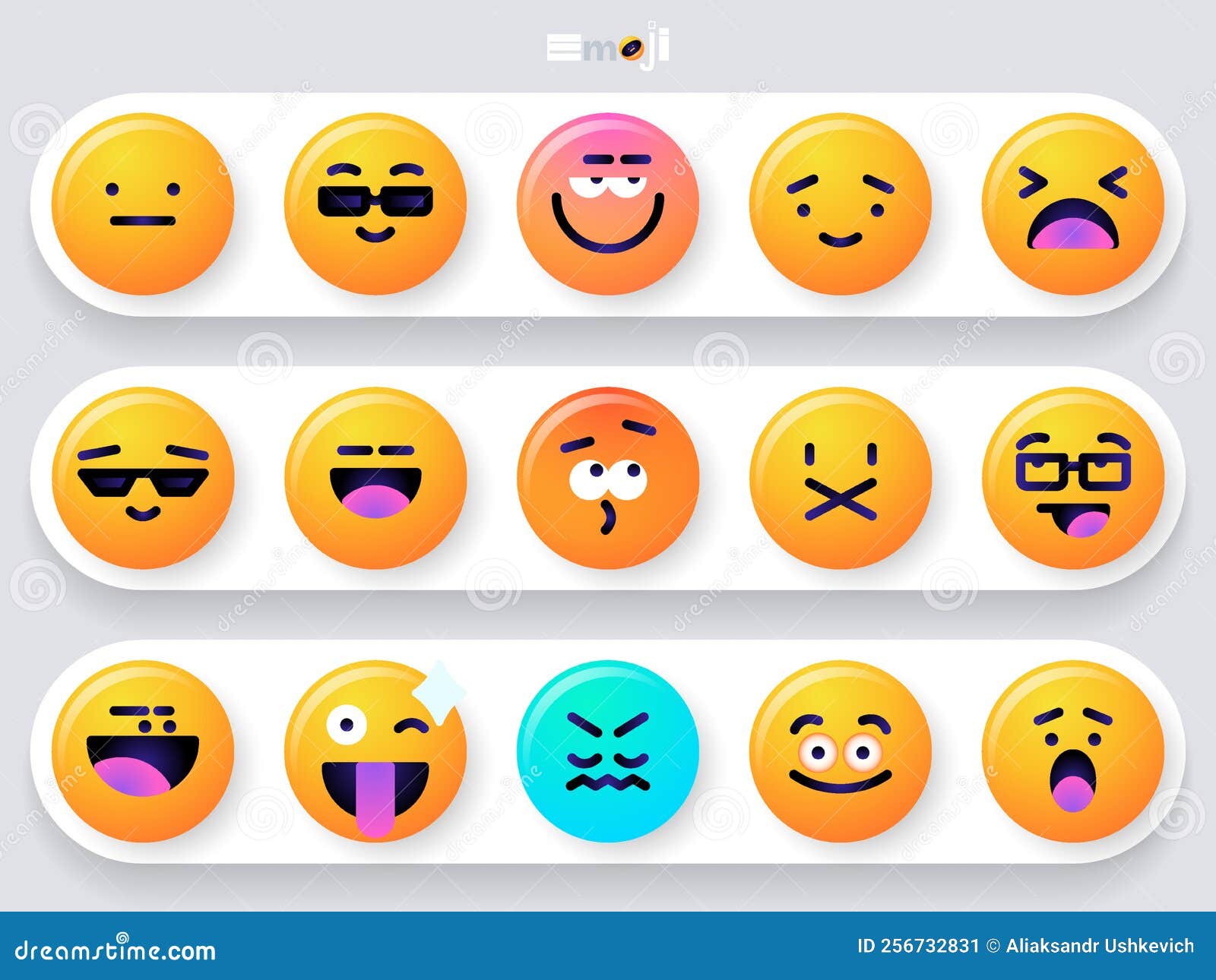 Round Emoticons Yellow Emoji Faces Emoticon Smile, Digital Smiley ...