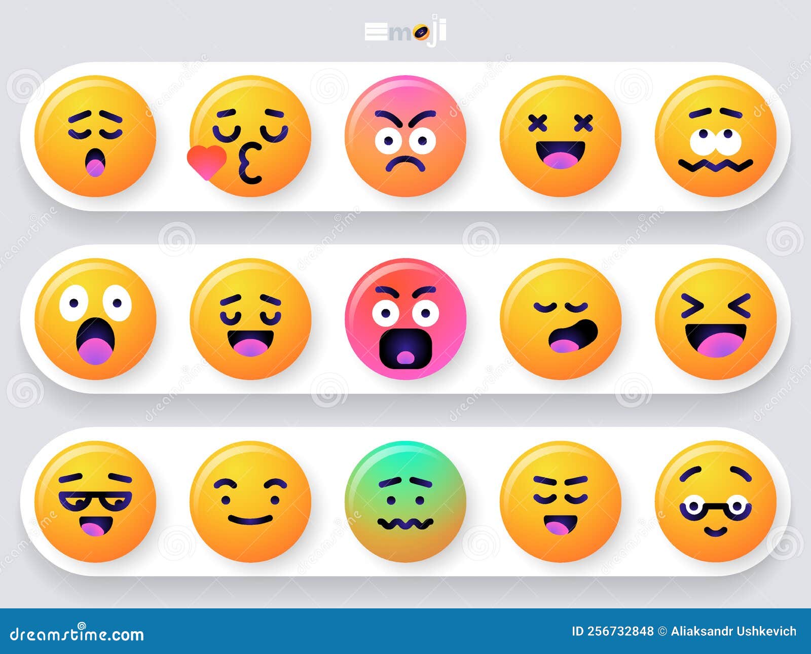 Round Emoticons Yellow Emoji Faces Emoticon Smile, Digital Smiley ...