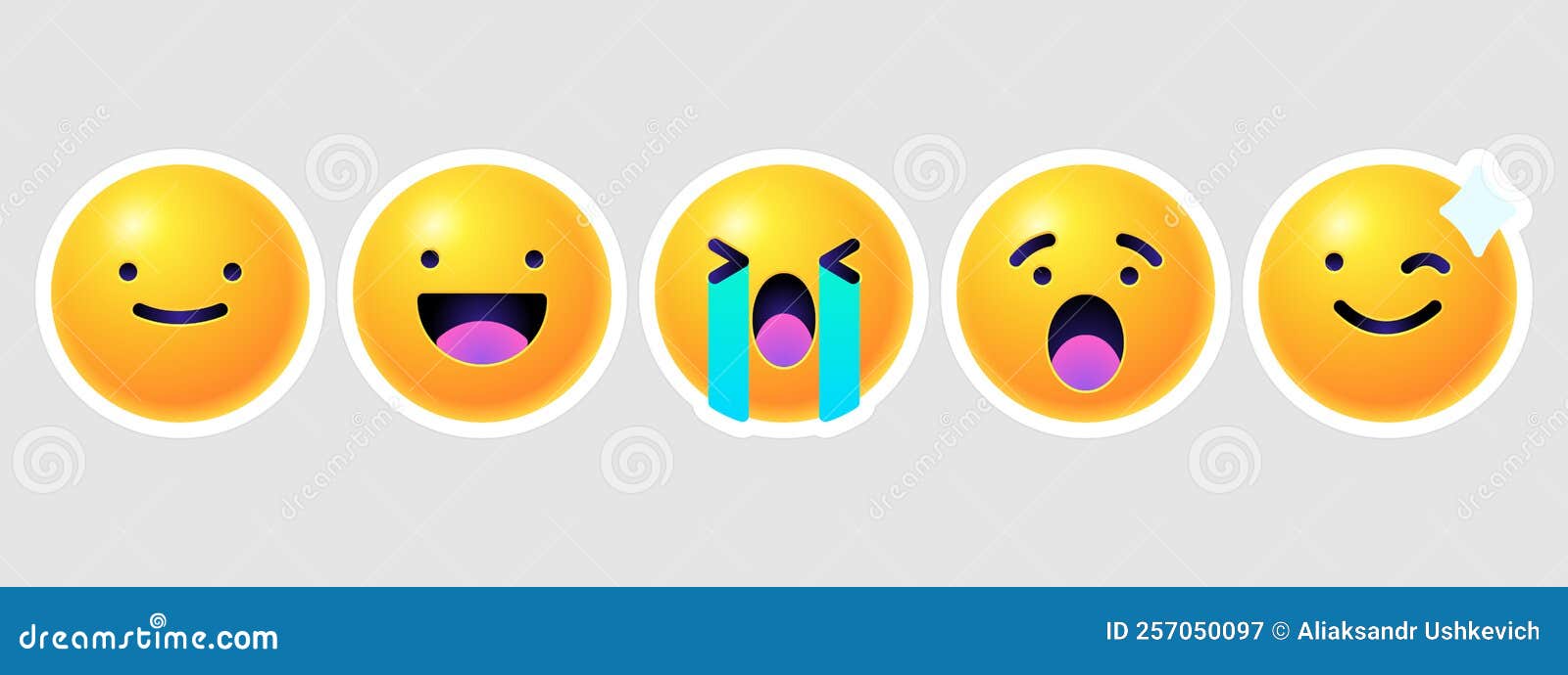 Round Emoticons Yellow Emoji Faces Emoticon Smile, Digital Smiley ...