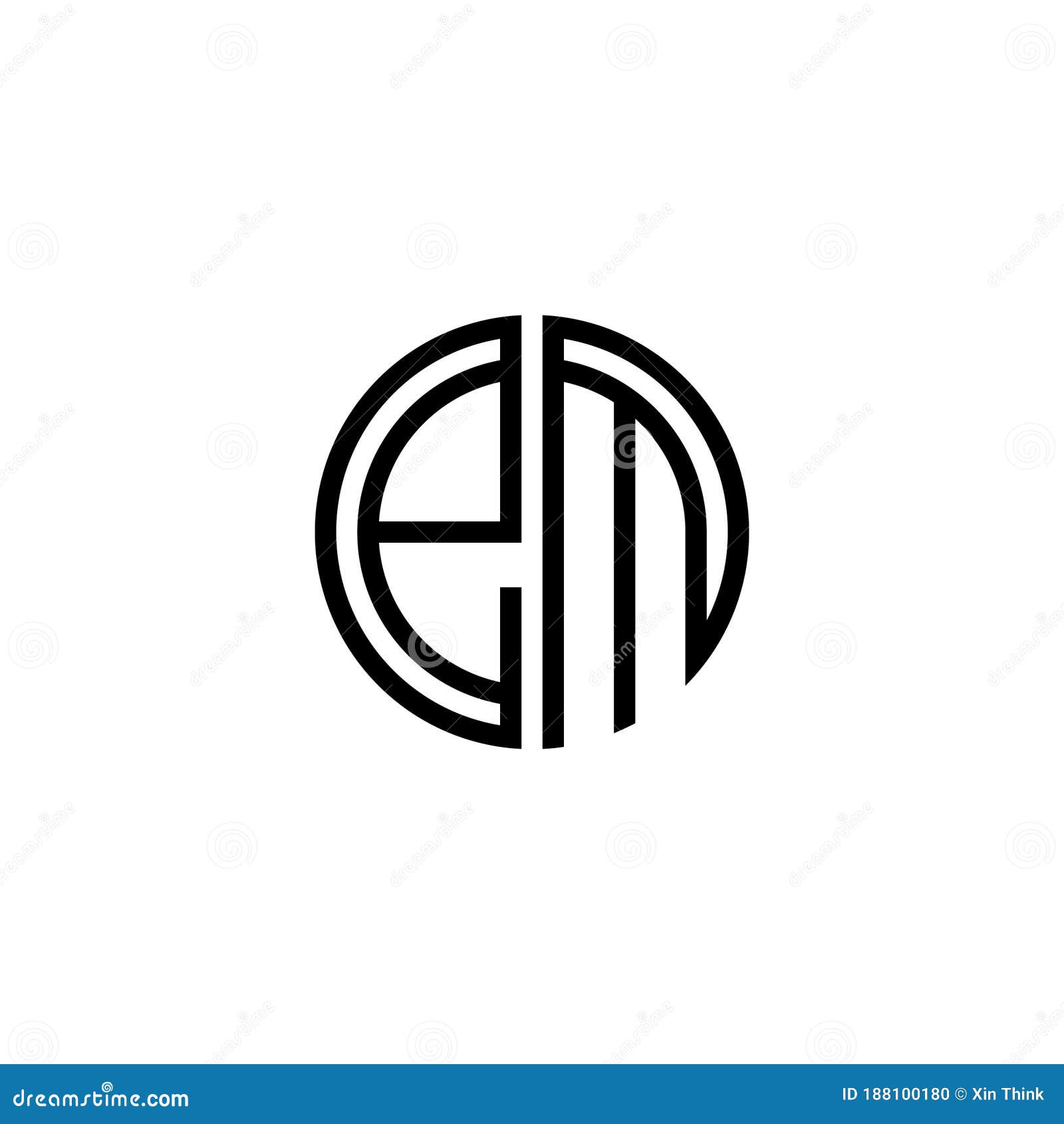 EM Letter Logo Icon Design Template Elements Stock Vector ...
