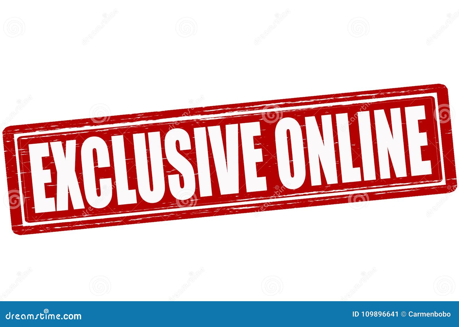 Em linha exclusivo ilustração stock. Ilustração de sinal - 109896641