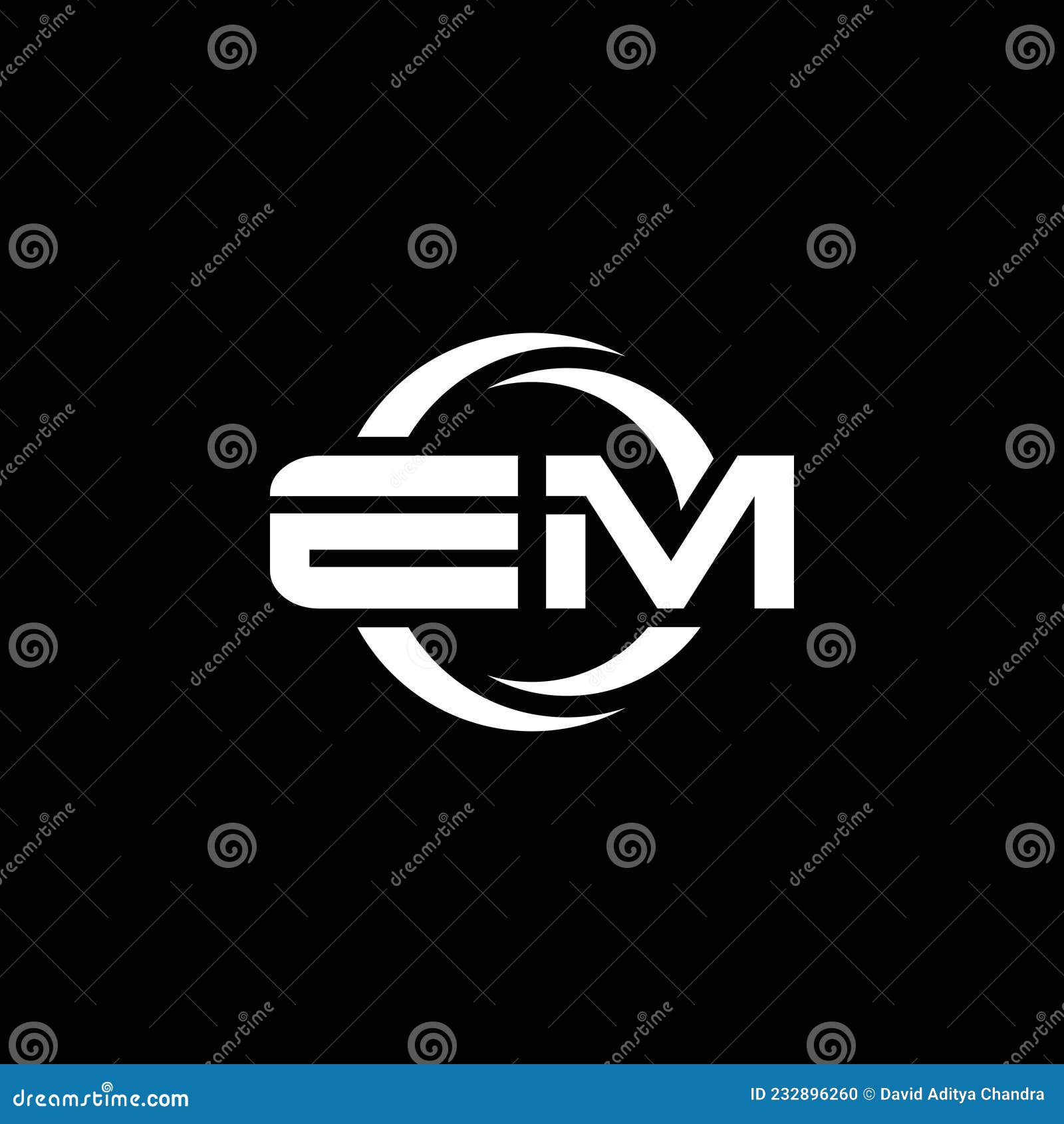 EM Logo Monogram Design Template Stock Vector - Illustration of iconic ...