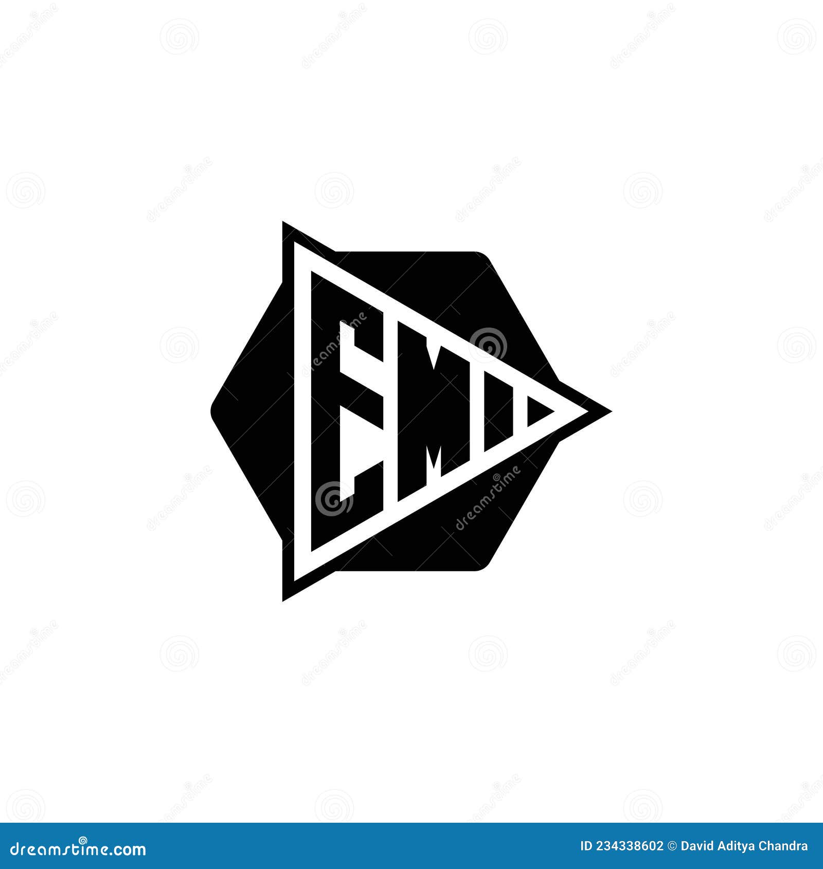 EM Logo Monogram Triangle Play Button Stock Vector - Illustration of ...