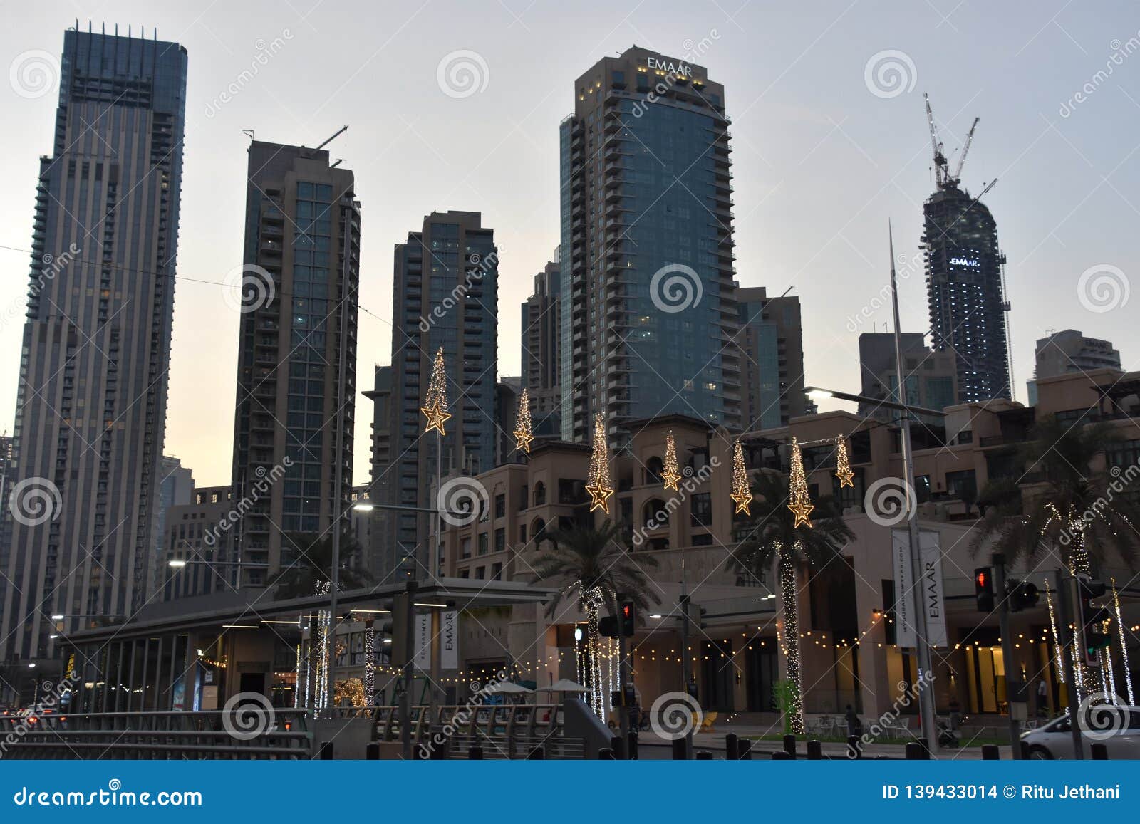 Emaar Boulevard in Dubai, UAE Editorial Stock Image - Image of city ...