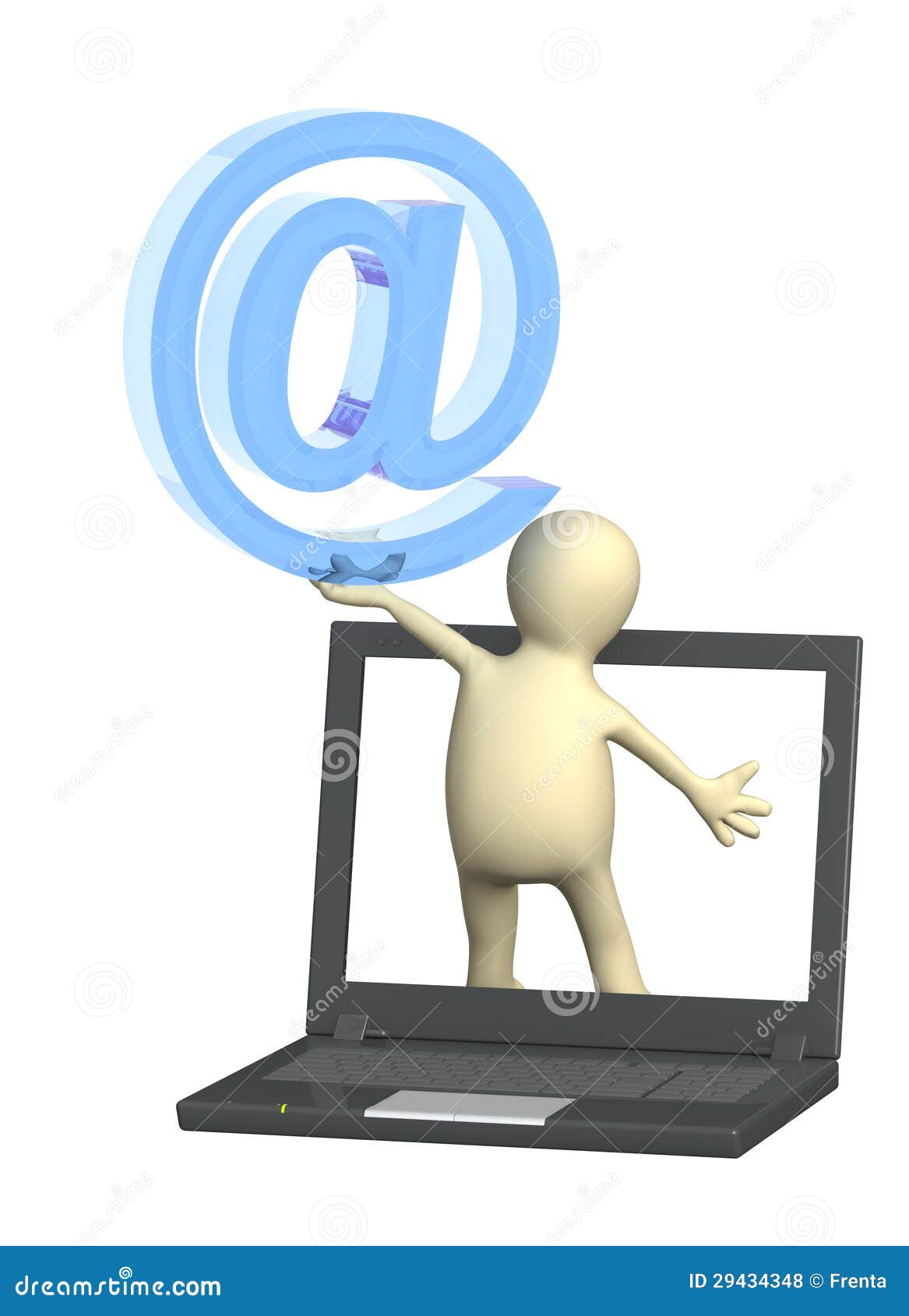 Email ilustração stock. Ilustração de privacidade, homem - 29434348