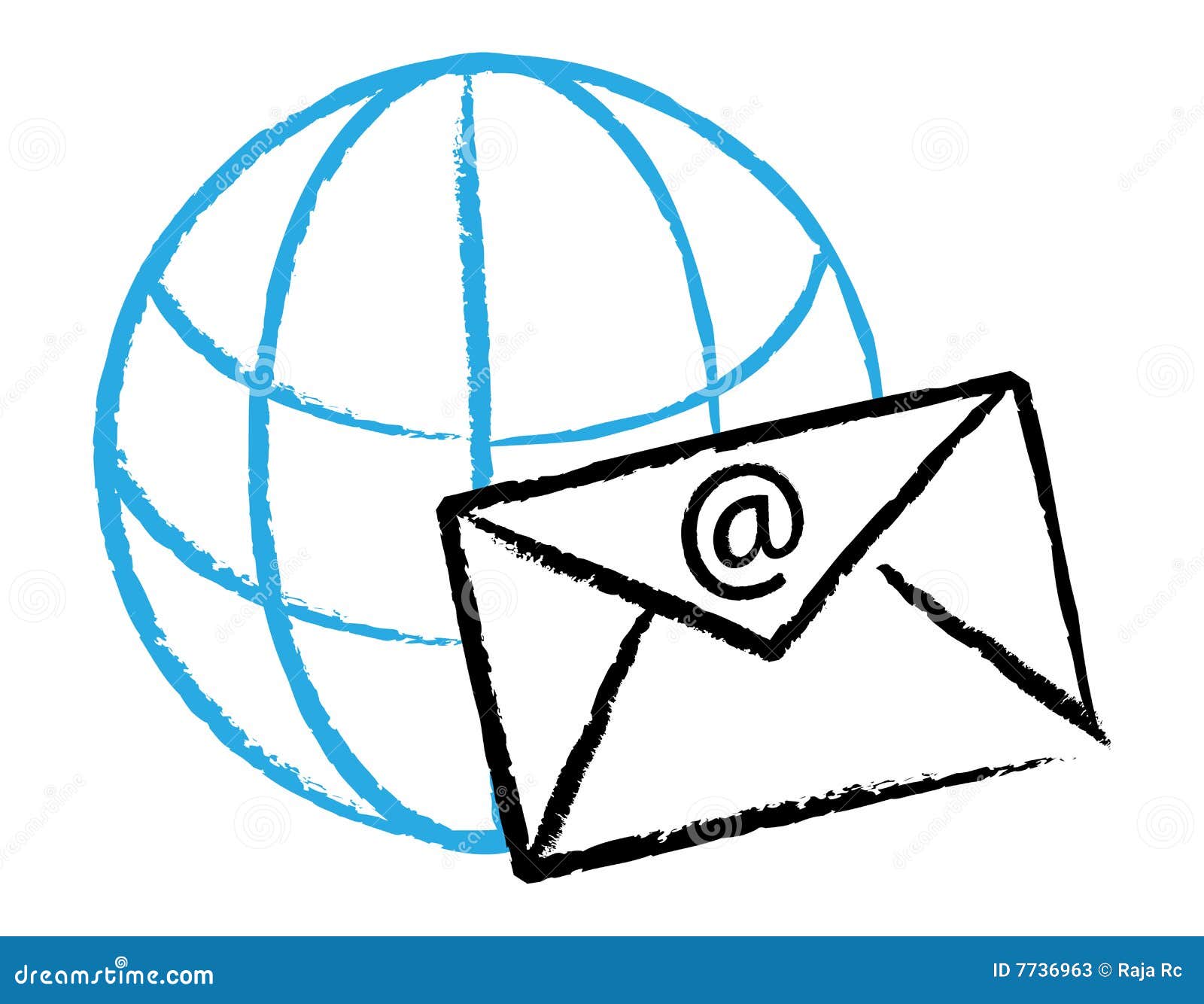 Email ilustración del vector. Ilustración de internet - 7736963