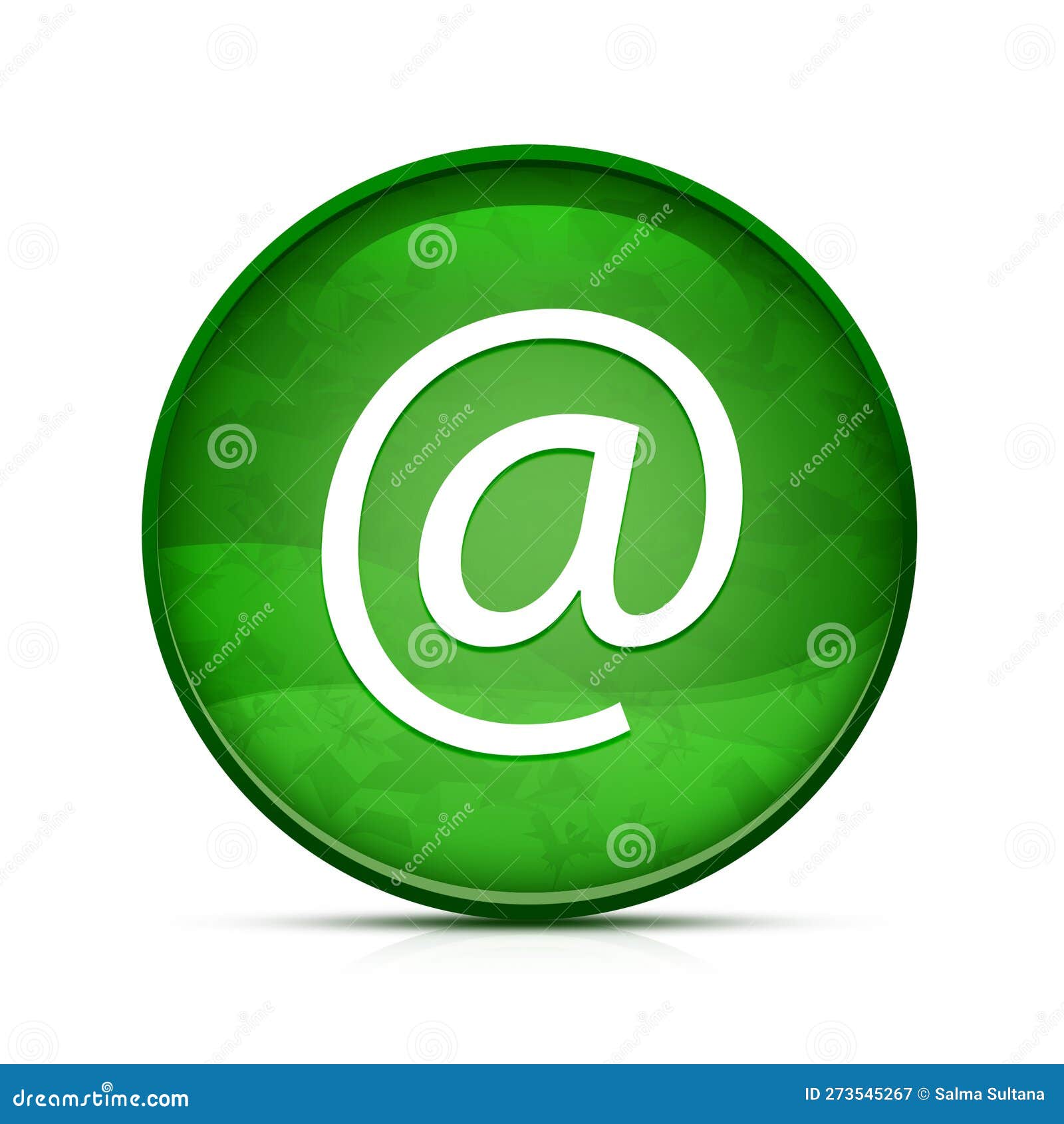 Email Address Help Icon on Classy Splash Green Round Button ...