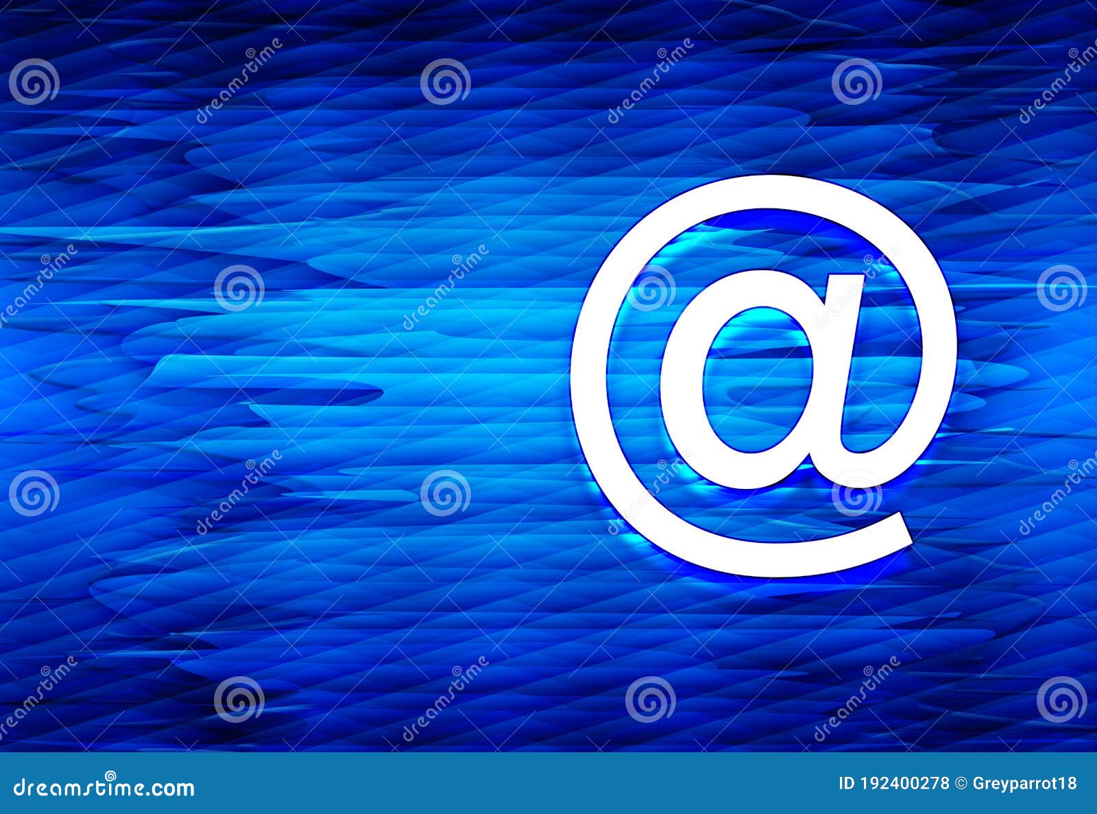 Email Address Icon Aqua Wave Abstract Blue Background Illustration ...