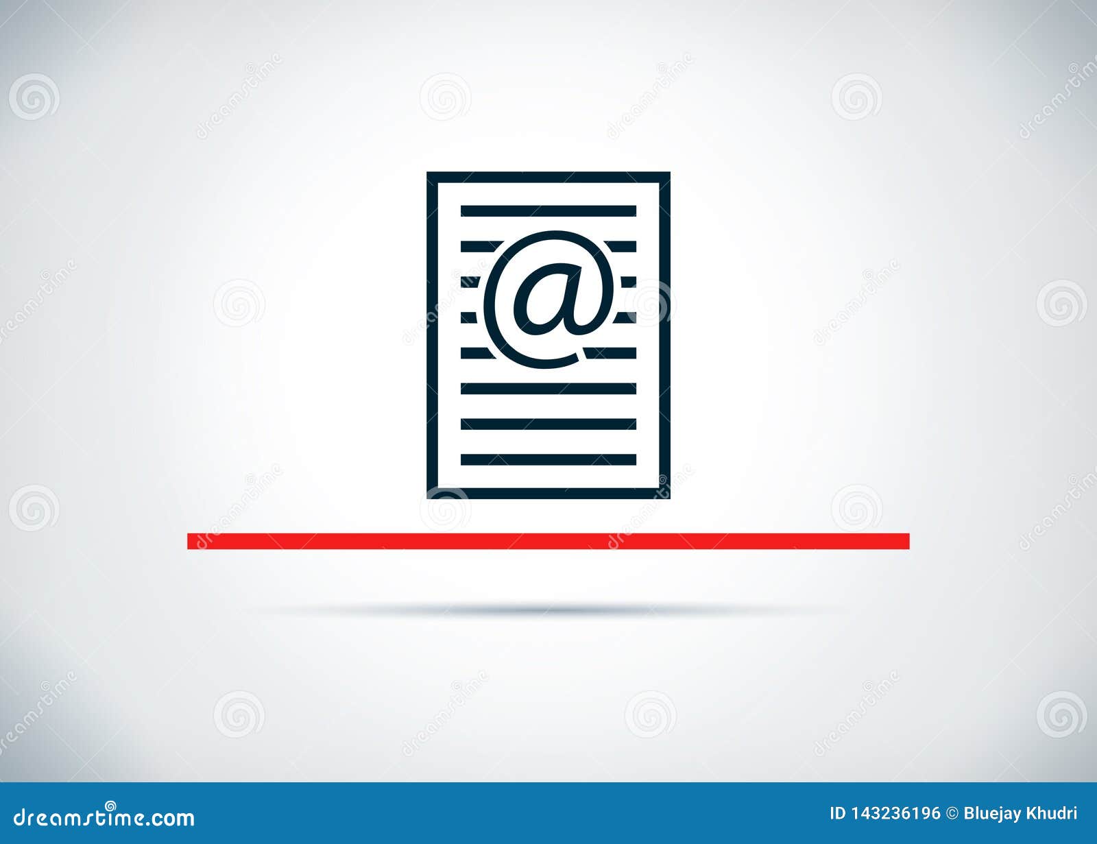 Email Address Page Icon Abstract Flat Background Design Illustration ...
