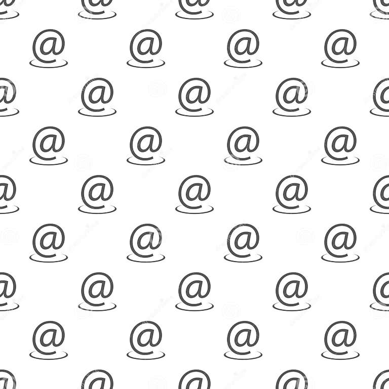 Email Address Pattern Seamless Stock Vector - Illustration of office ...