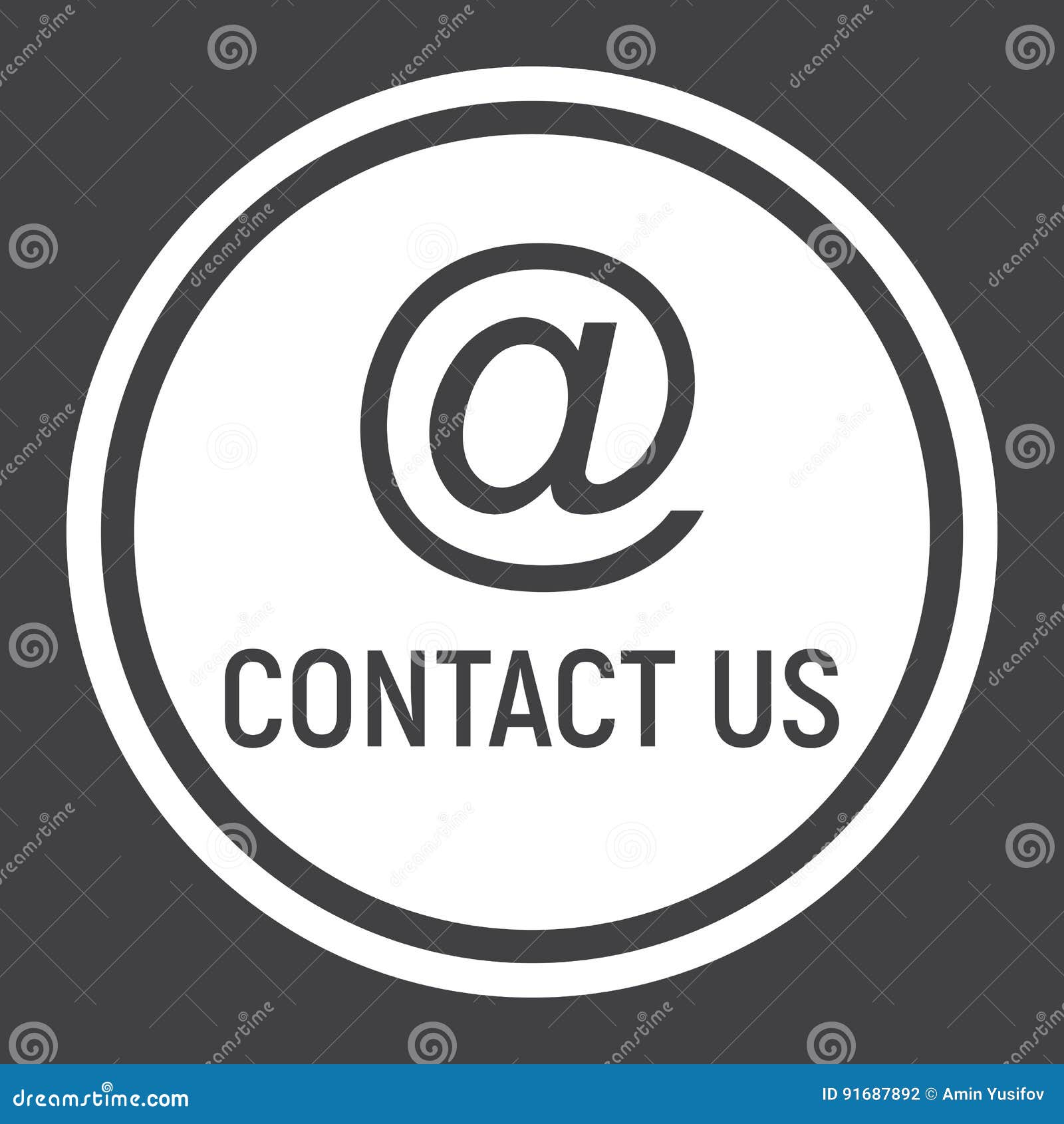 Solid Contact Icon Vector | CartoonDealer.com #164879772