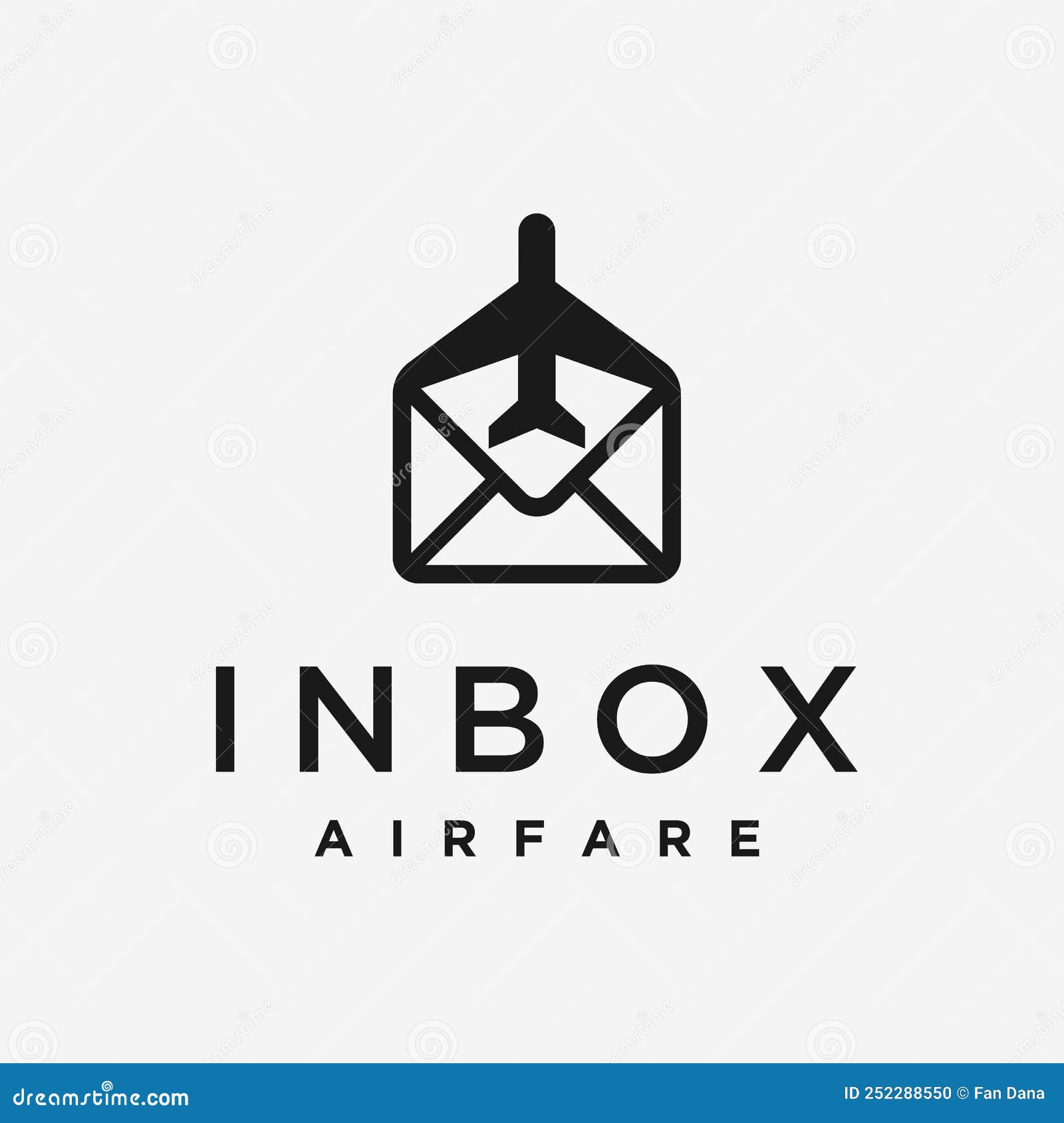 Email Airplane Logo Design Vector Illustration Stock Vector ...