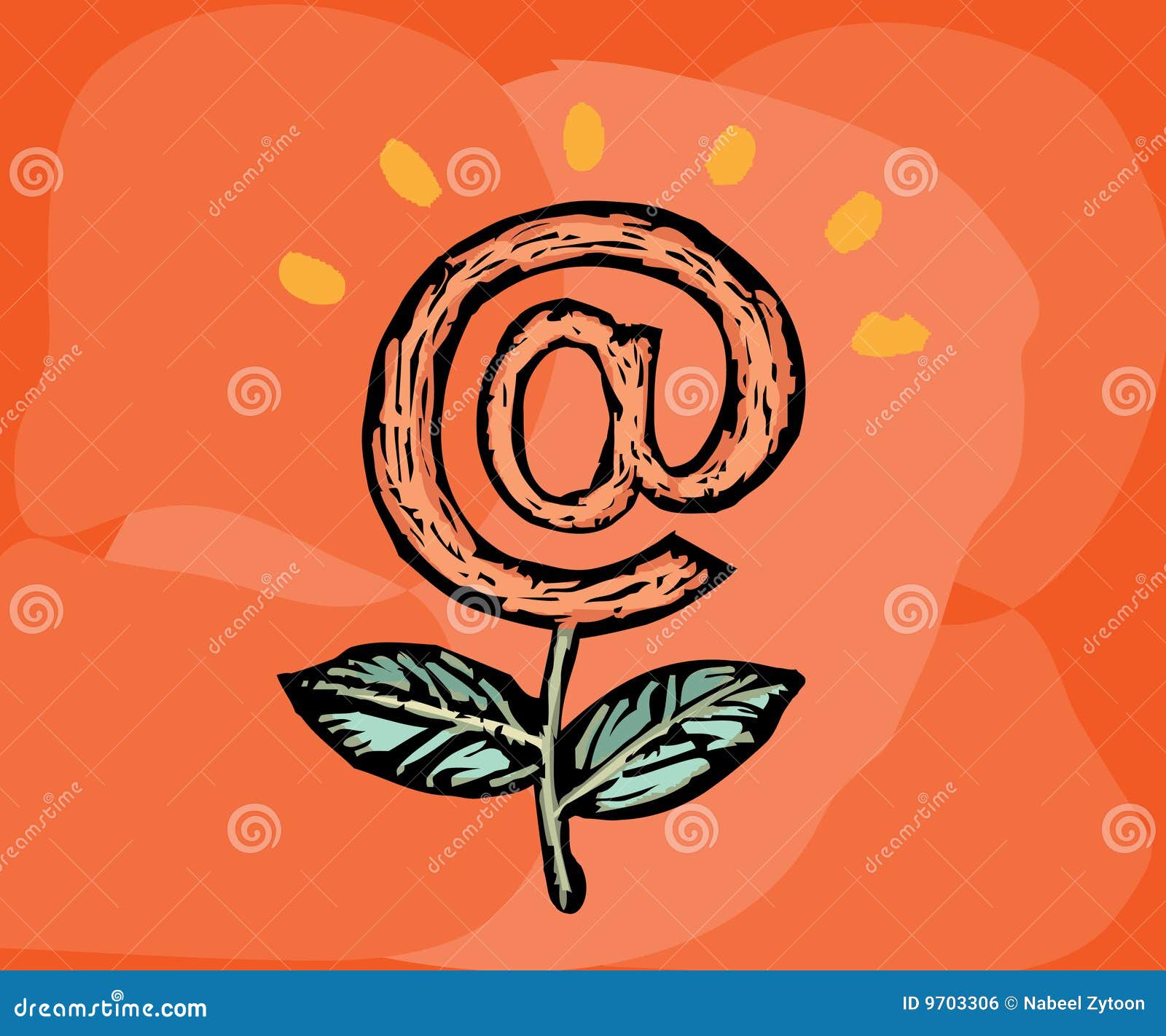 Email alias stock vector. Illustration of information - 9703306
