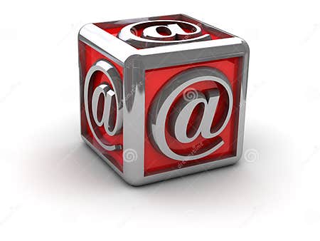 Email alias in box stock illustration. Illustration of sign - 3886061