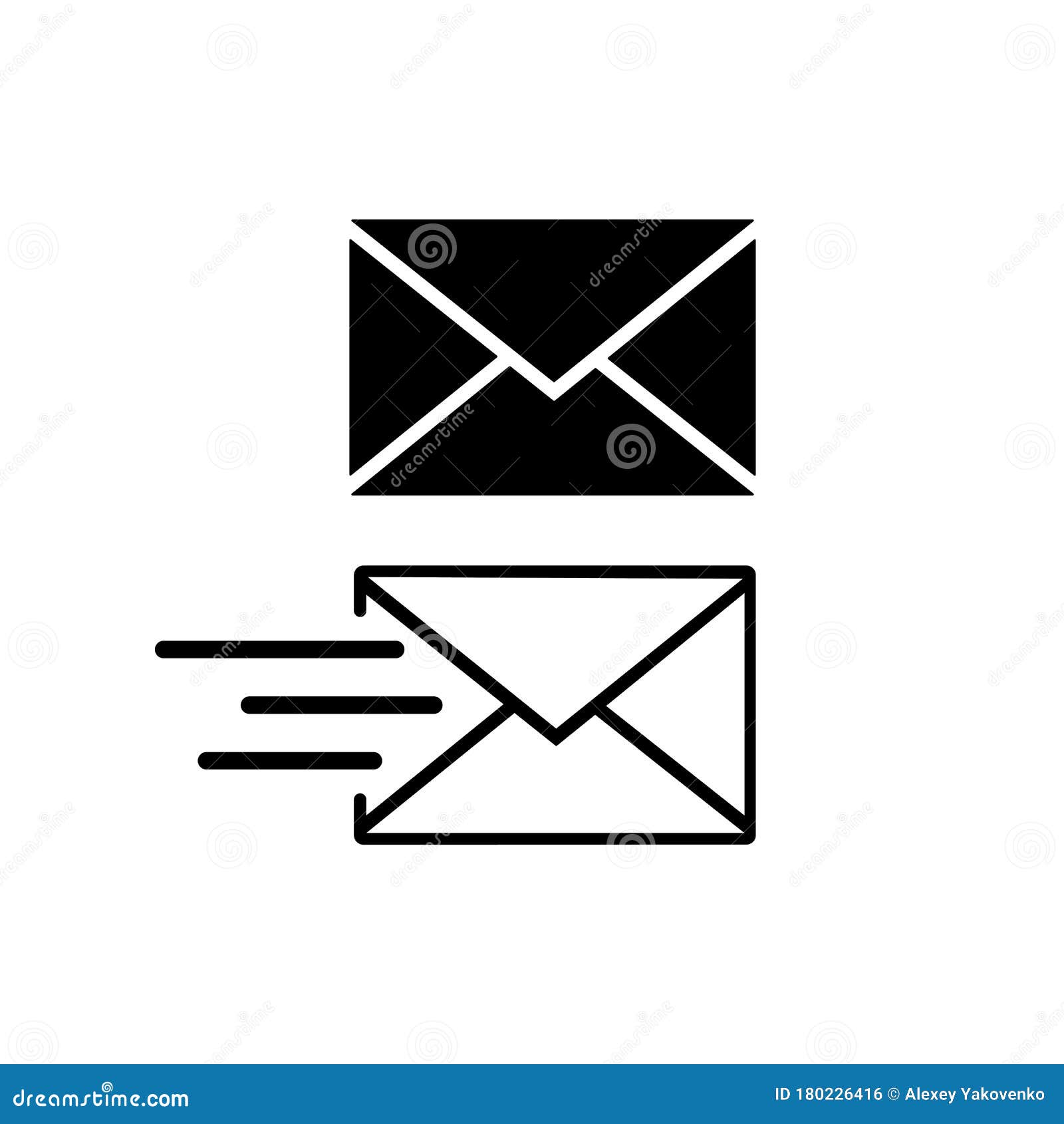 Email Vector Icon White