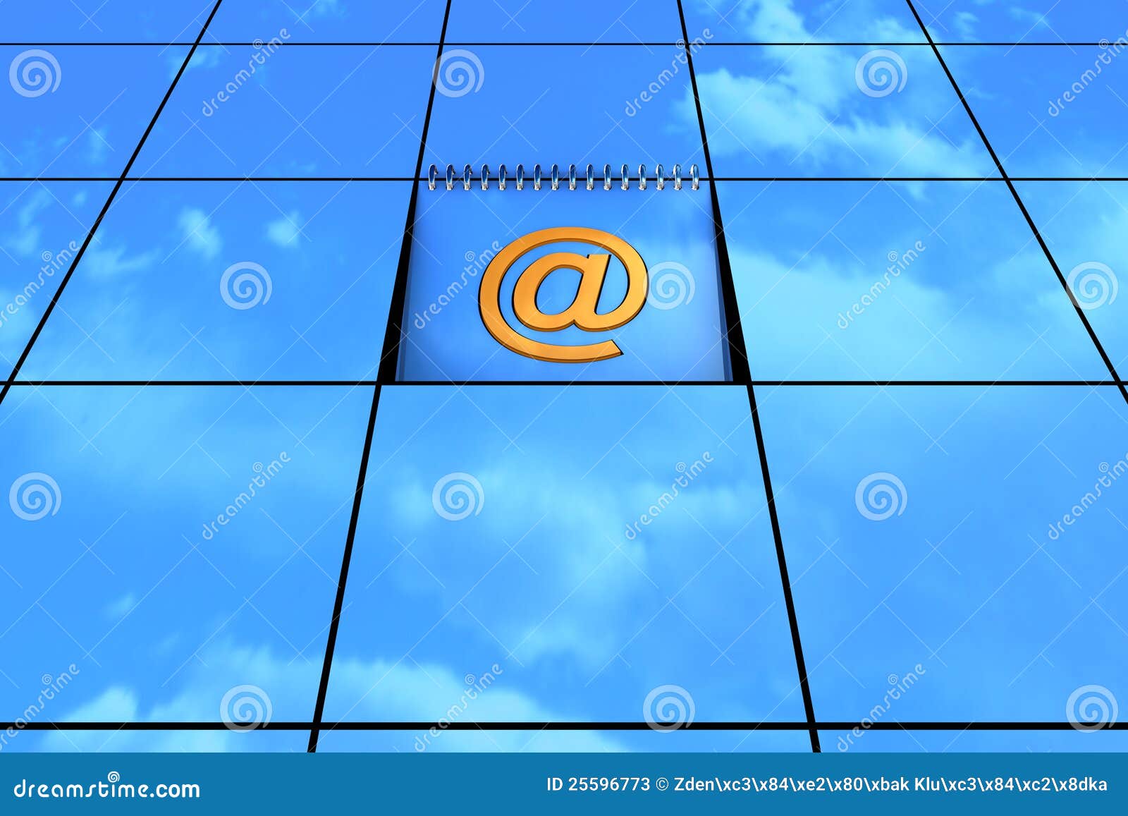 Email amarillo stock de ilustración. Ilustración de internet - 25596773