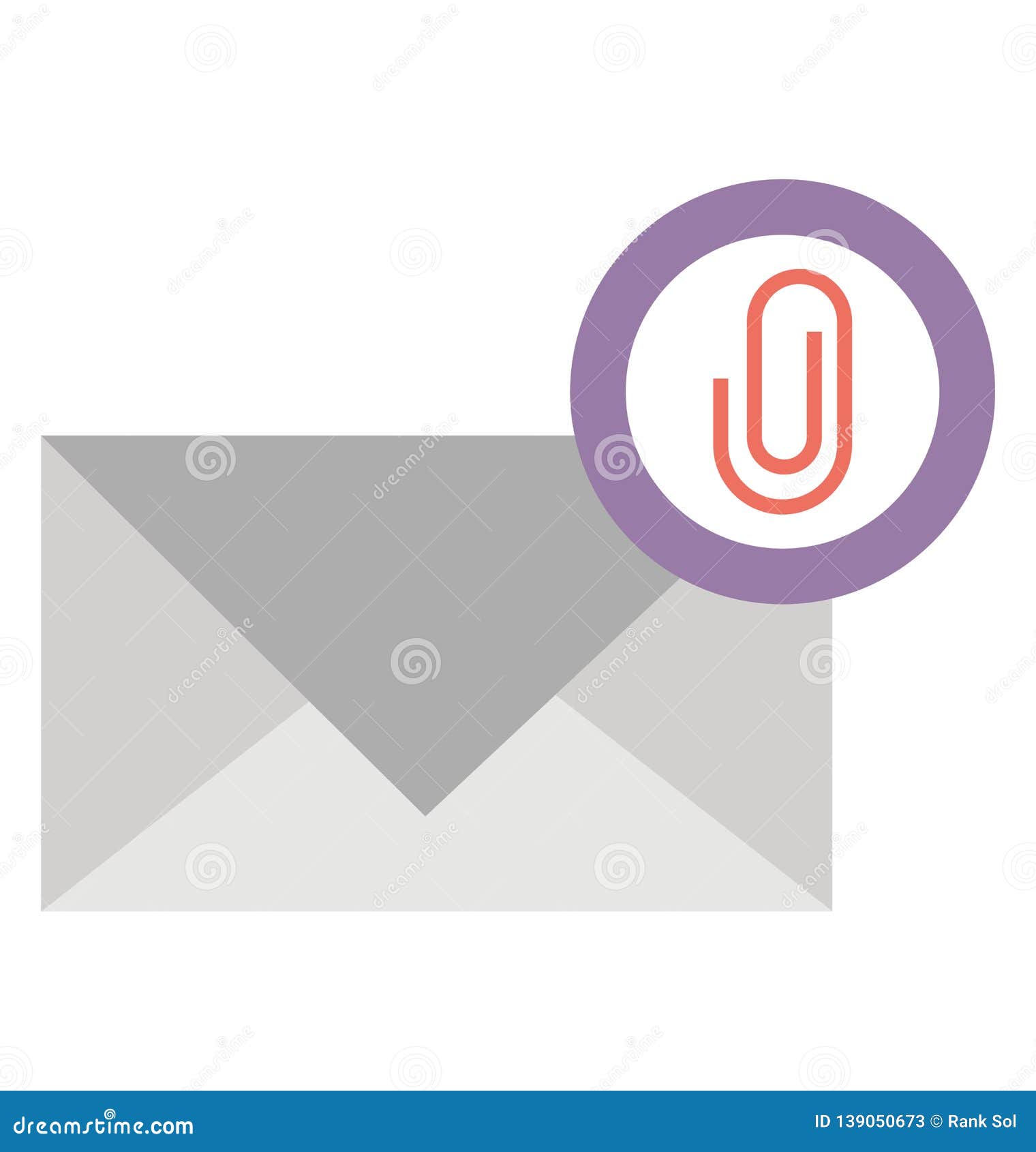Email Attachment Isolated Vector Icon that Can Be Easily Modified or ...